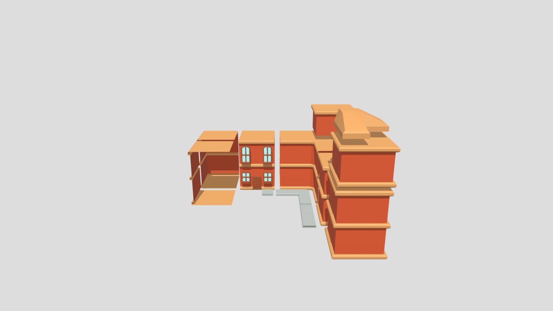 Modular Building Set - 3D model by Kyana (@kyanaa) [c3164e4] - Sketchfab
