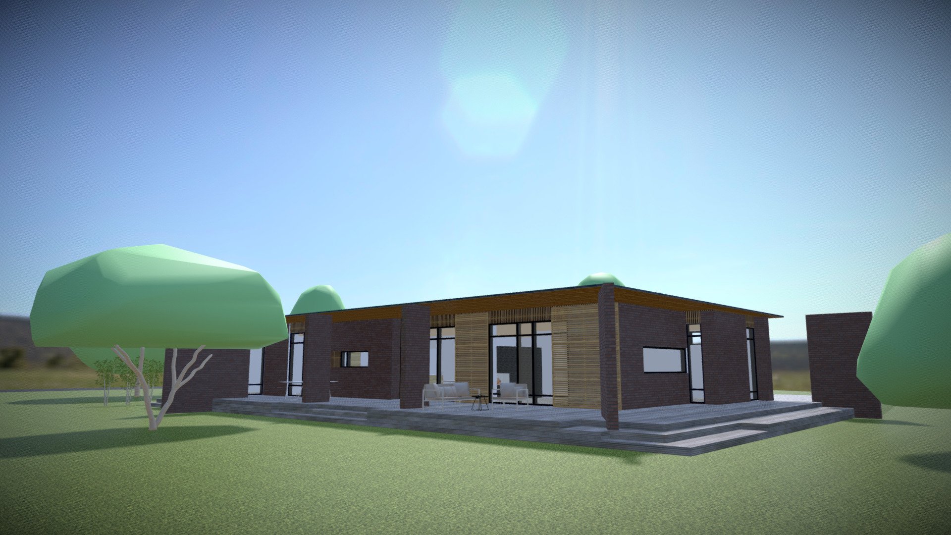 Modern design villa in Denmark - 3D model by Lars Skinhøj (@Starwhite ...