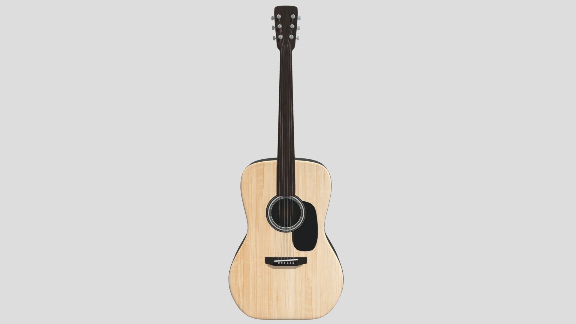 Guitar - Buy Royalty Free 3D model by trish.j2109 [c317e7e] - Sketchfab ...