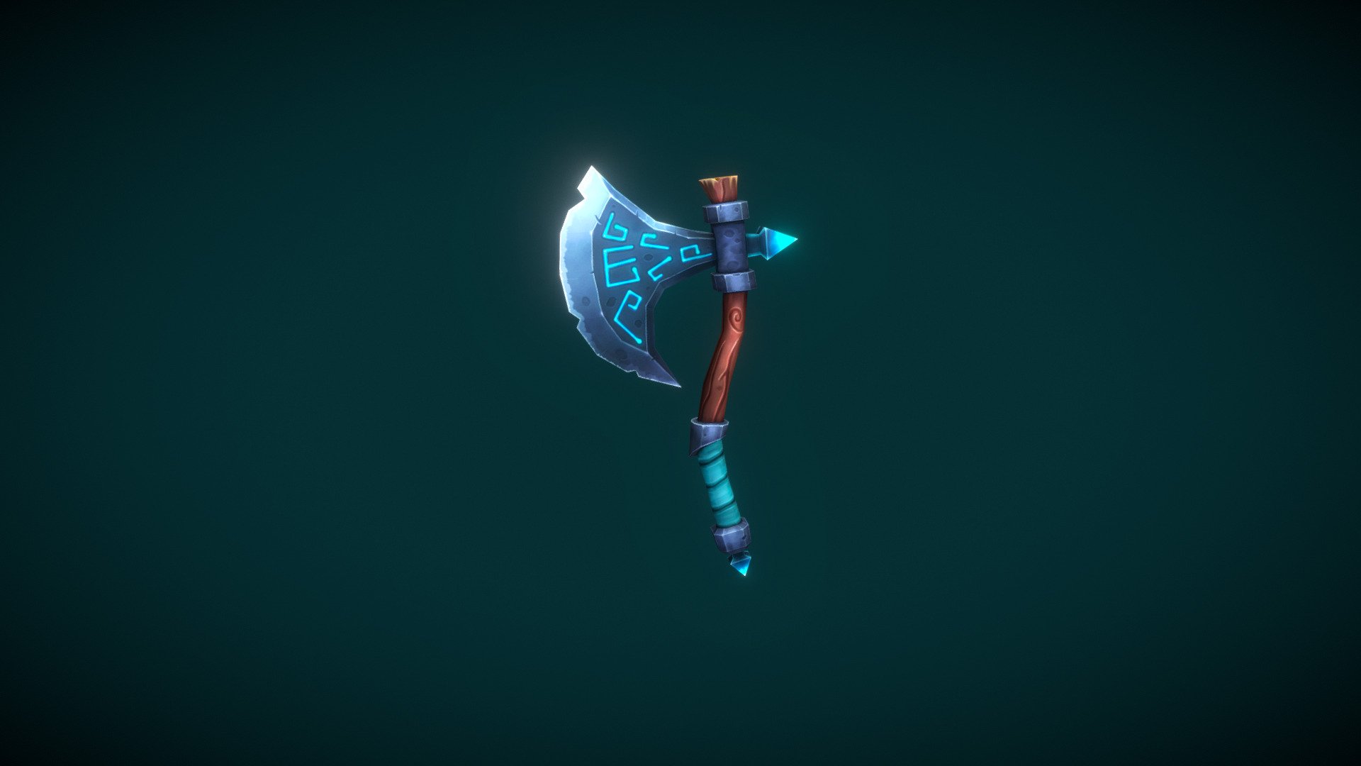 Handpainted Axe - 3D model by akinos2 [c31994e] - Sketchfab