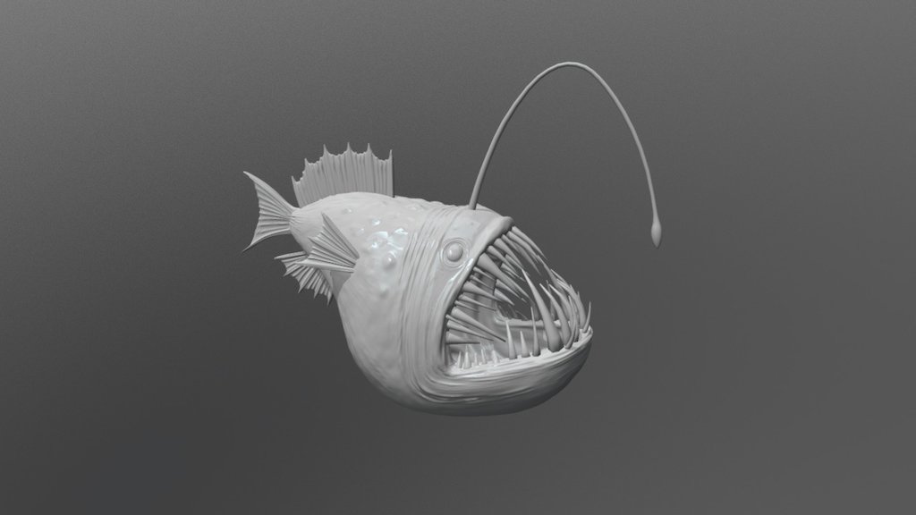 Angler Fish Sculpt - 3D model by augustbelhumeur [c319c62] - Sketchfab