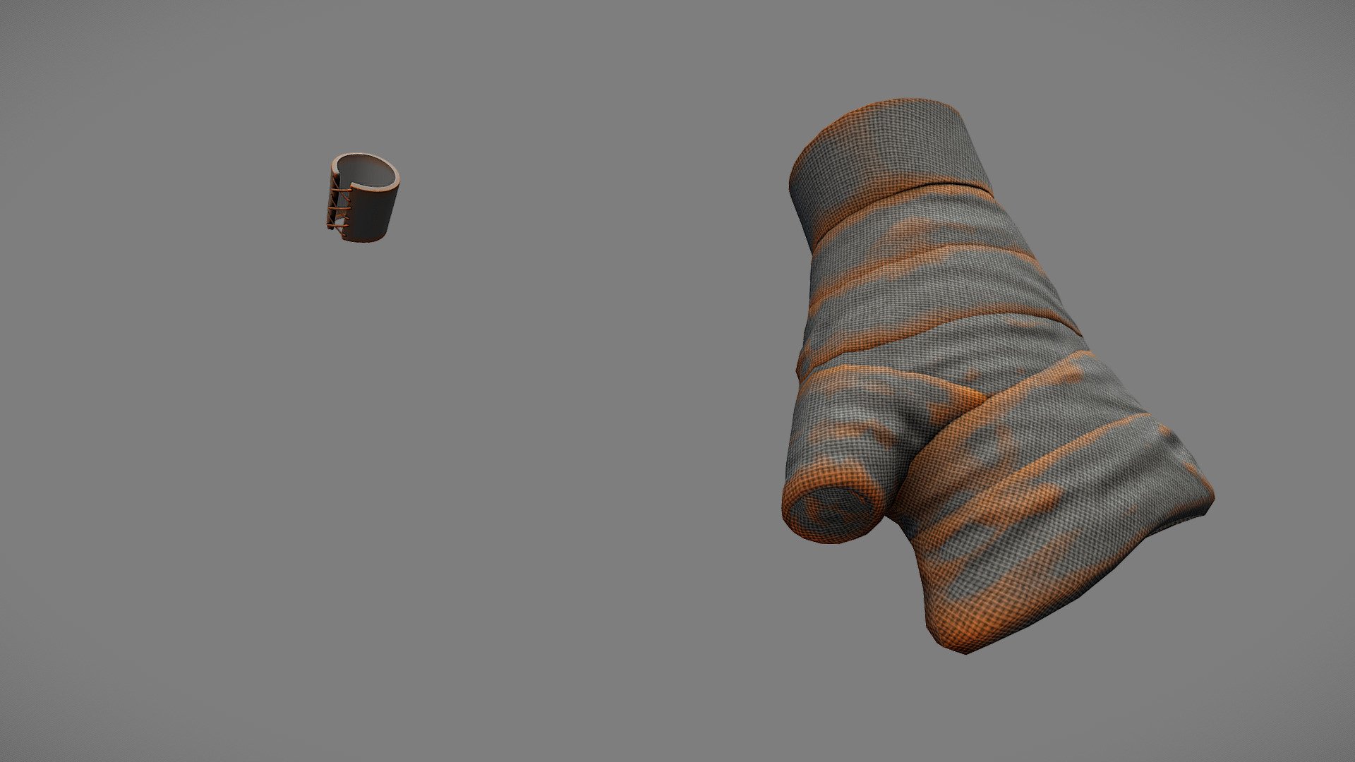 Medieval Fingerless Wrap Glove And Wrist Brace - Buy Royalty Free 3D ...