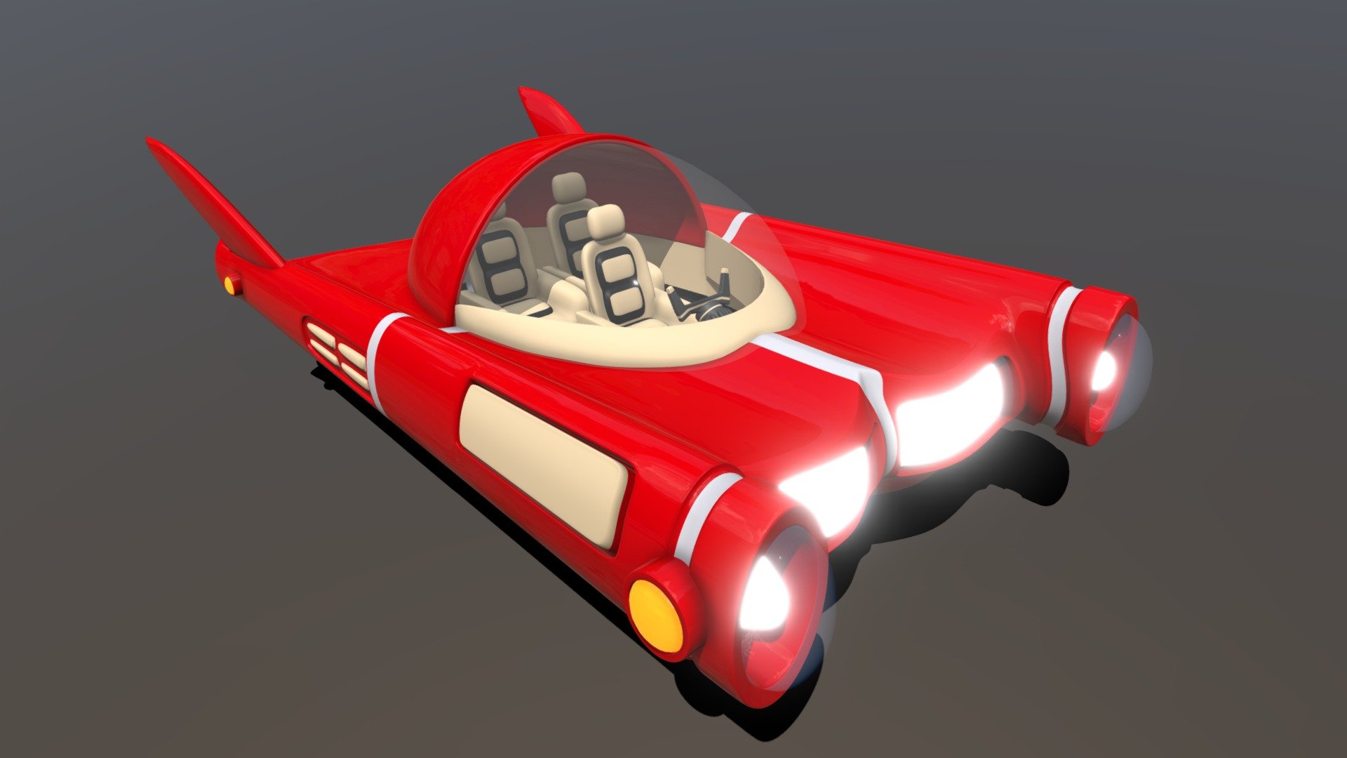 Flying-retro car - Download Free 3D model by ErhensPrototype [c31bf03 ...