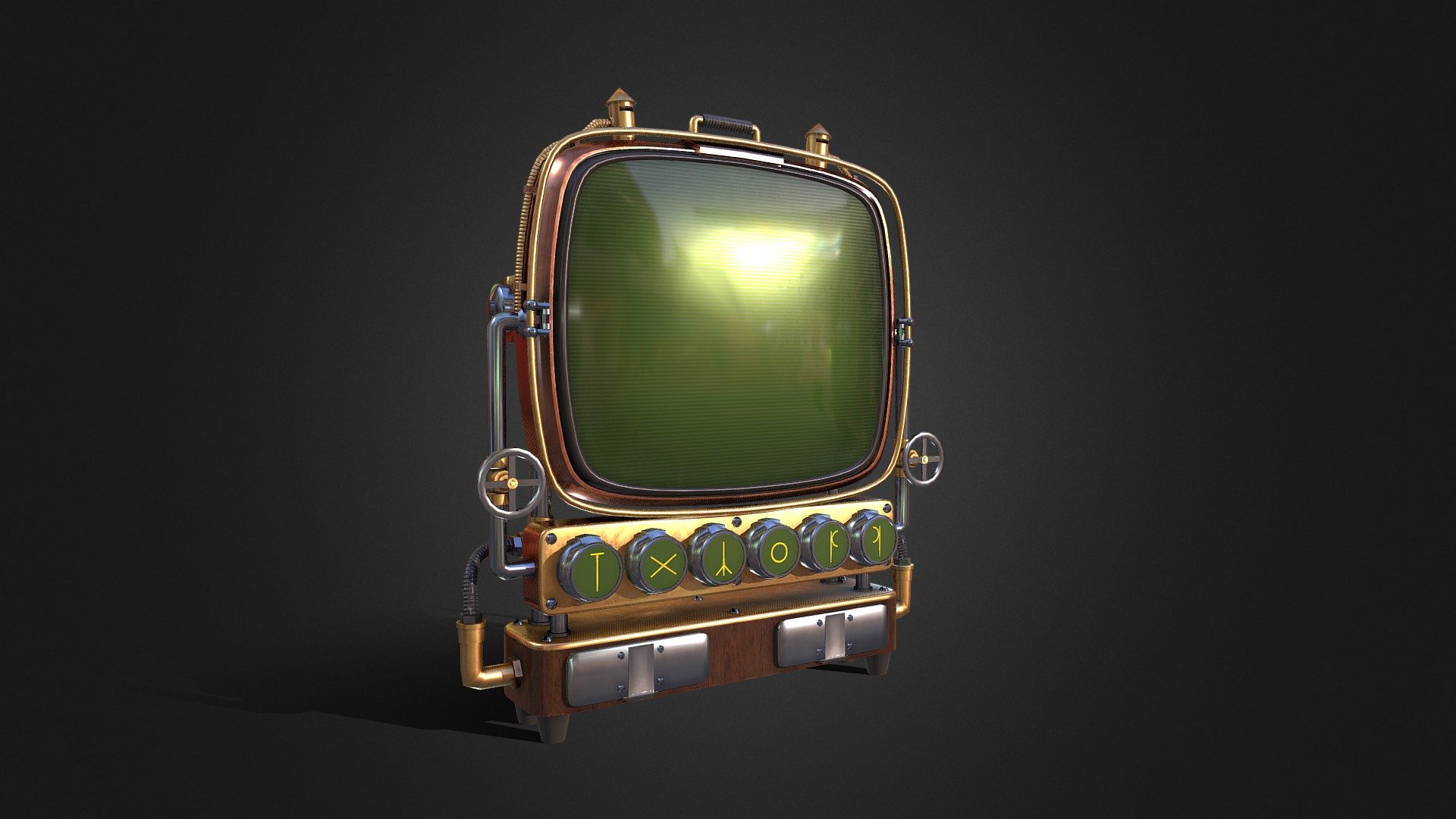 Teslapunk puzzle 02 - 3D model by Max Kuzmin (@Abendrot) [c31d735 ...