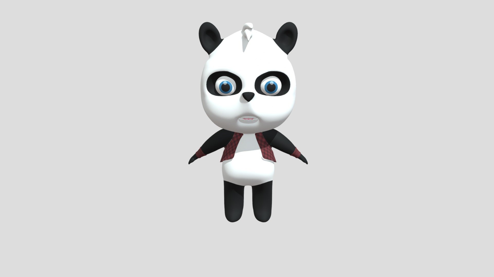 Panda - 3D model by waitrender (@artpicacho) [c31dff5] - Sketchfab