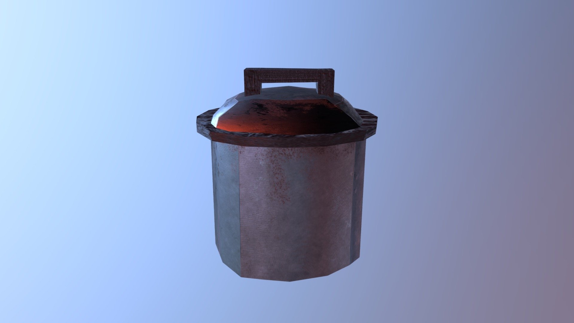 Trash Can - Textured - 3D model by Kay White (@kryptghoul) [c31f9bc ...