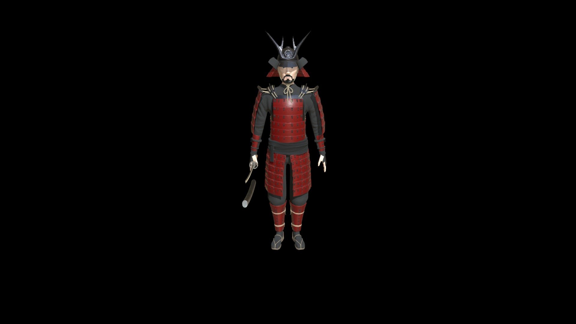 Samurai Finished - Download Free 3D model by Max7BE [c3211fe] - Sketchfab