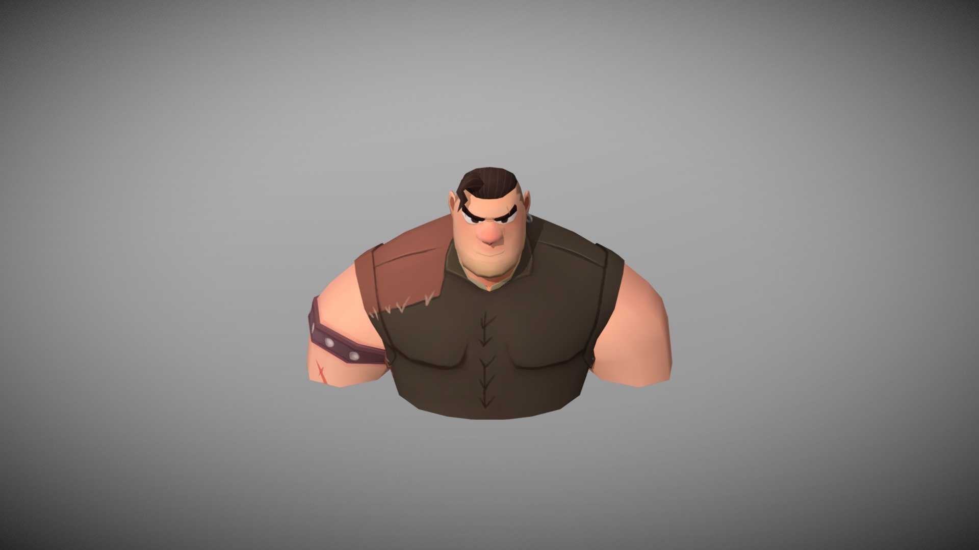 卡通男性 半身 - 3D model by linyelong [c32253f] - Sketchfab