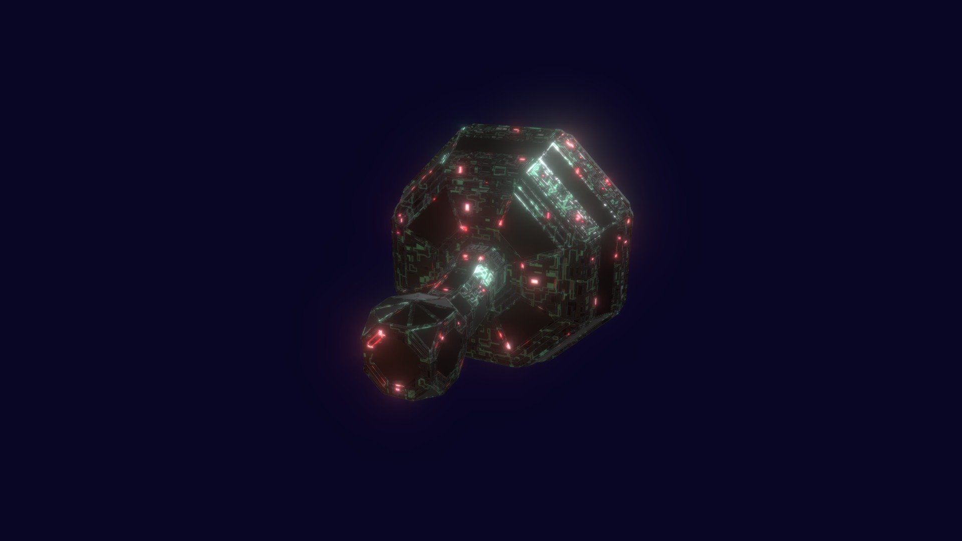 octagonishSpaceShip - 3D model by Amaroq [c328b68] - Sketchfab