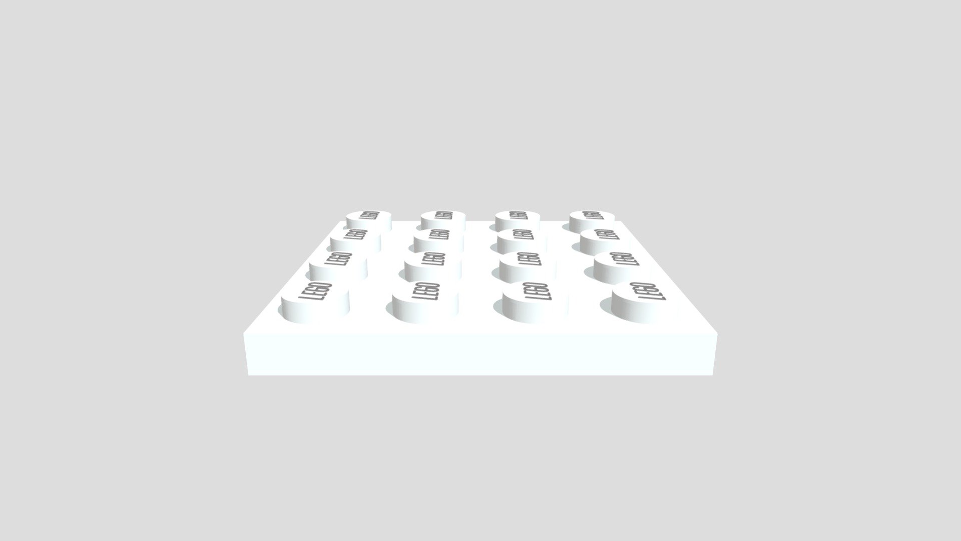 4x4 plate Lego Brick - 3D model by linusc [c32bd65] - Sketchfab