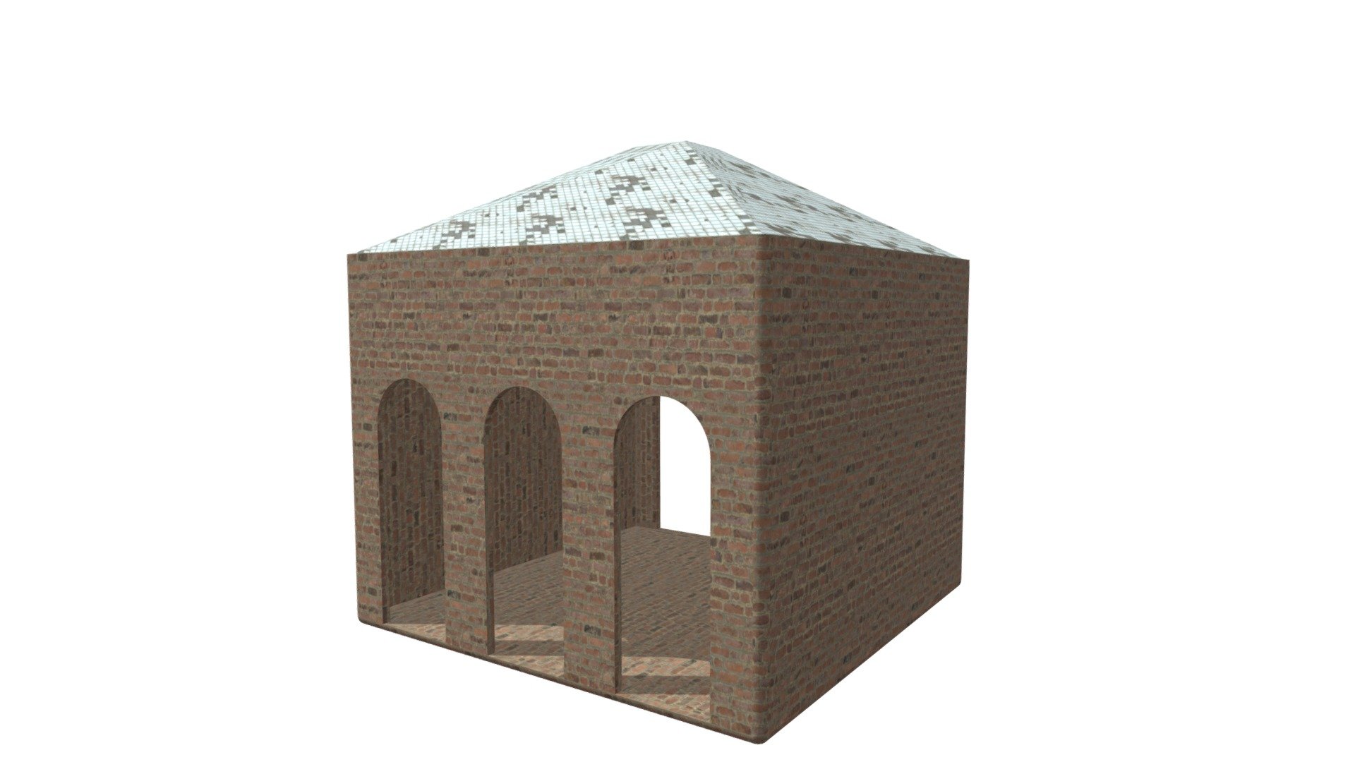 Arched Brick Structure Model - Download Free 3D model by Omer ...