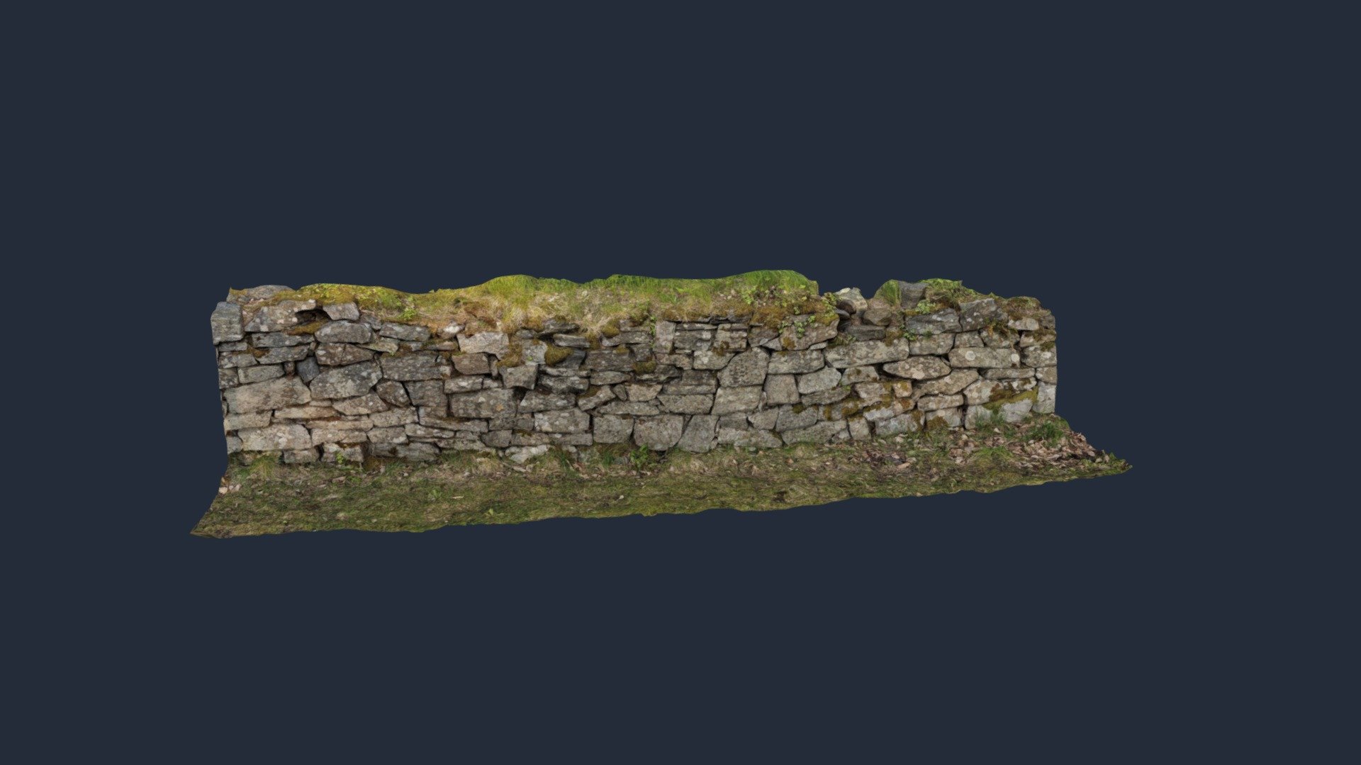 Natural Stone Wall - Download Free 3D model by 3DLandskap.no ...