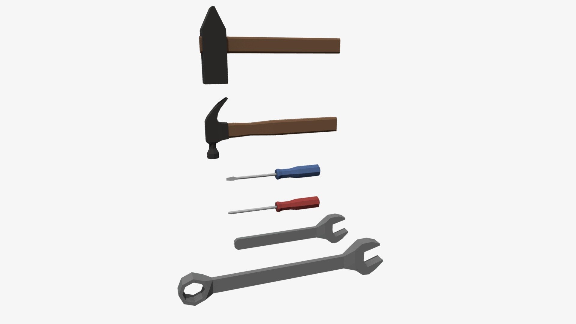 Low Poly Tools - 3D model by samanthacford [c32ec52] - Sketchfab