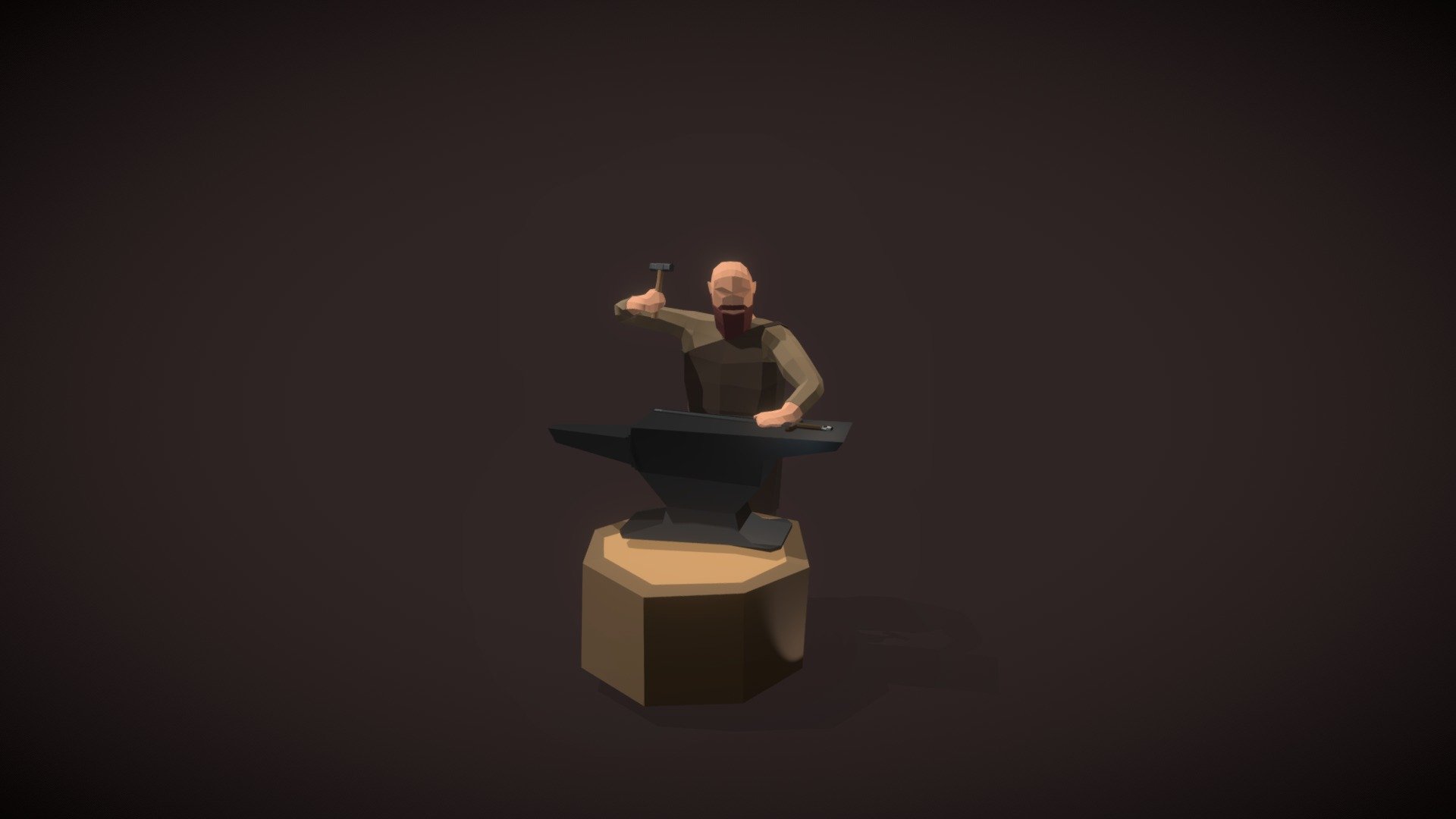 LowPoly BlackSmith - 3D model by zawadzki_michal [c330502] - Sketchfab