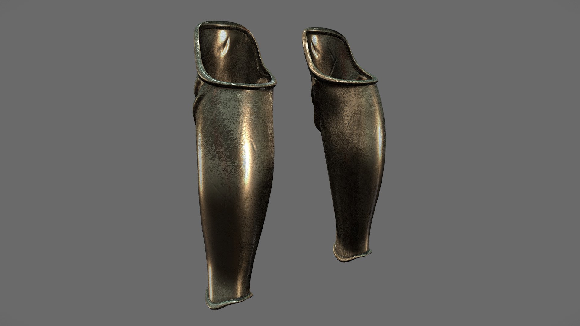 Roman Gold Lower Leg Guards - Buy Royalty Free 3D model by 3dia ...