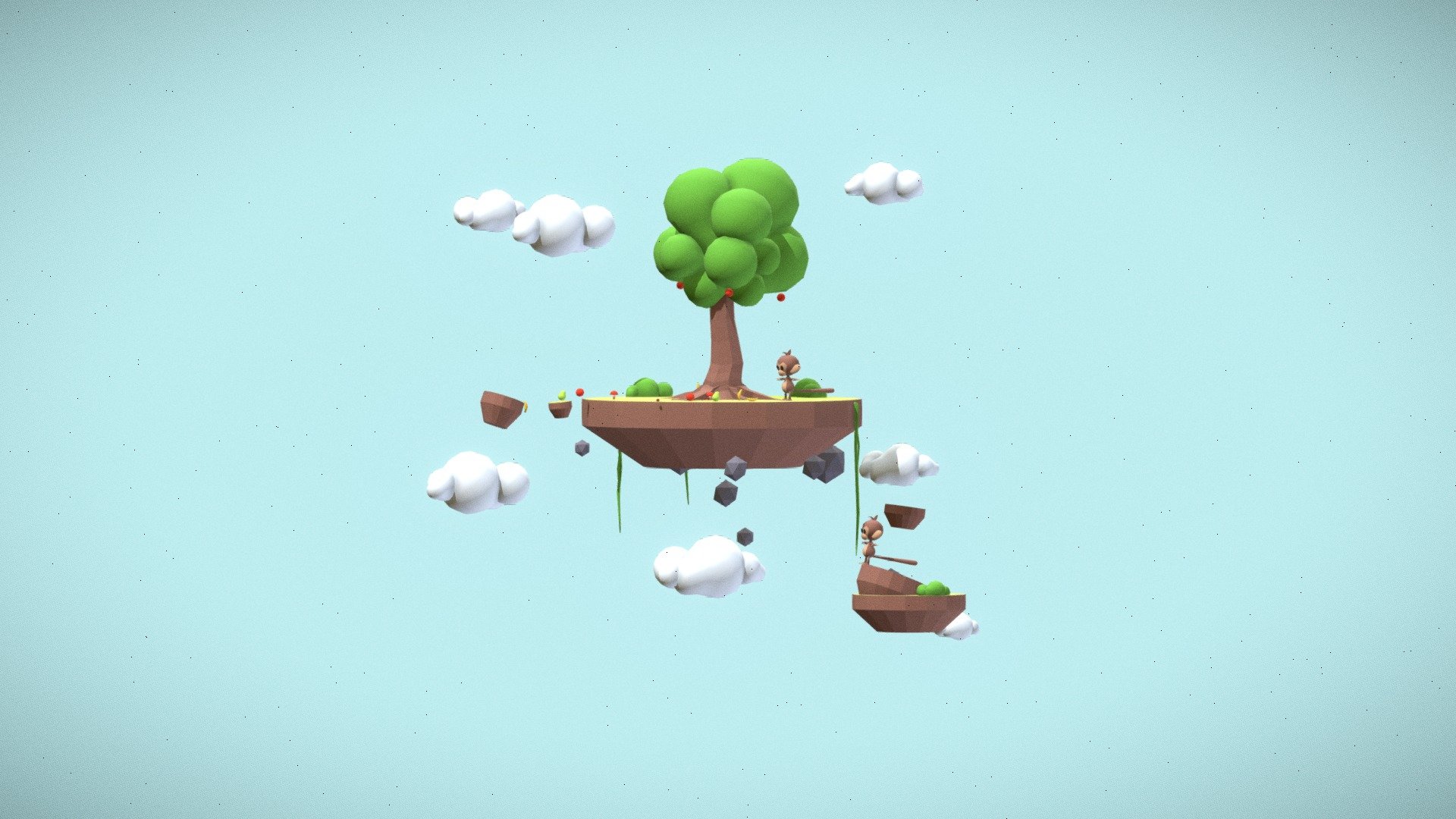 Blocking Monkey Diorama - 3D model by garellano99 [c336426] - Sketchfab