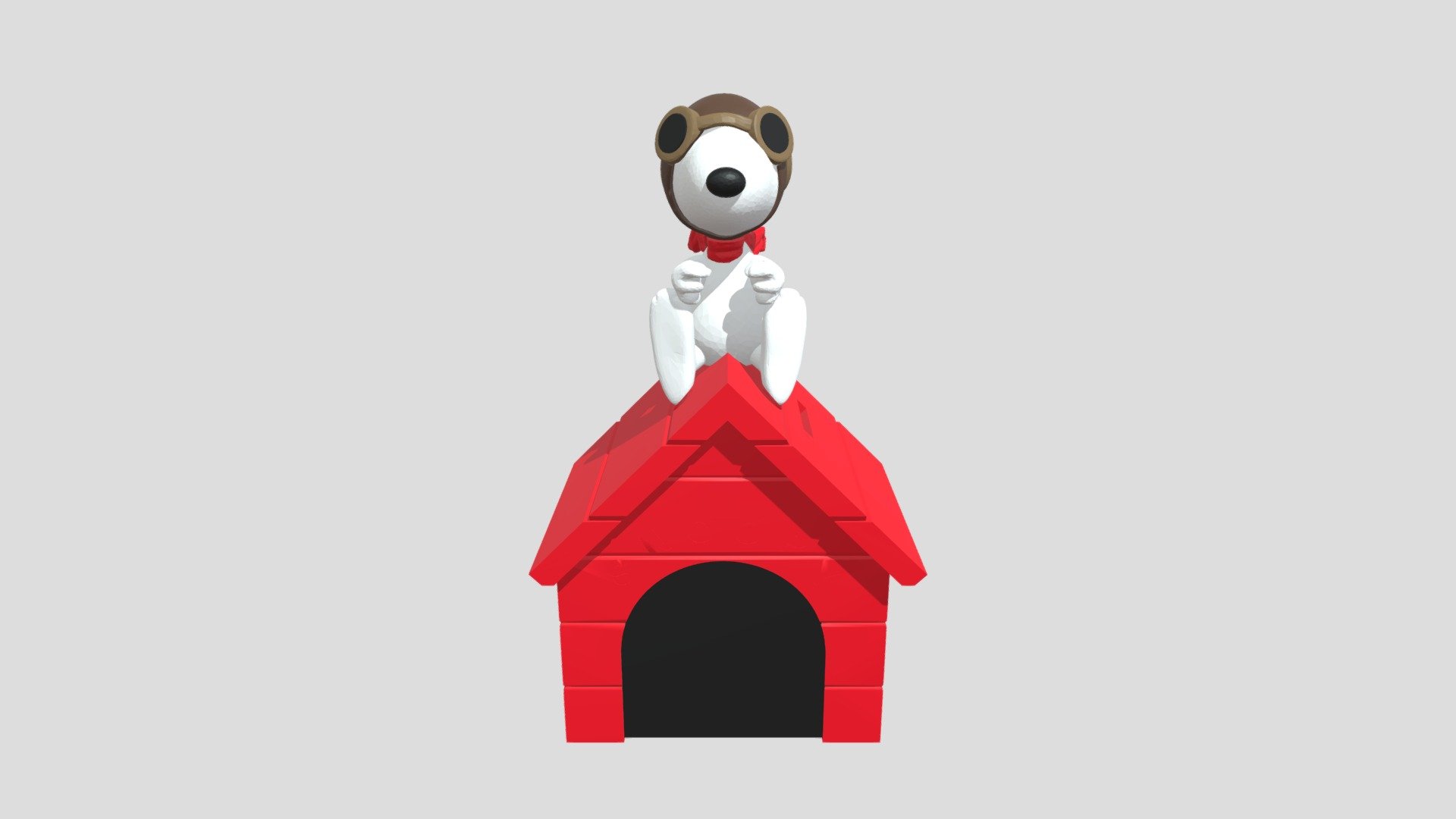 Snoopy red baron ( Fall with Snoopy) - 3D model by Dream Dixie Works ...