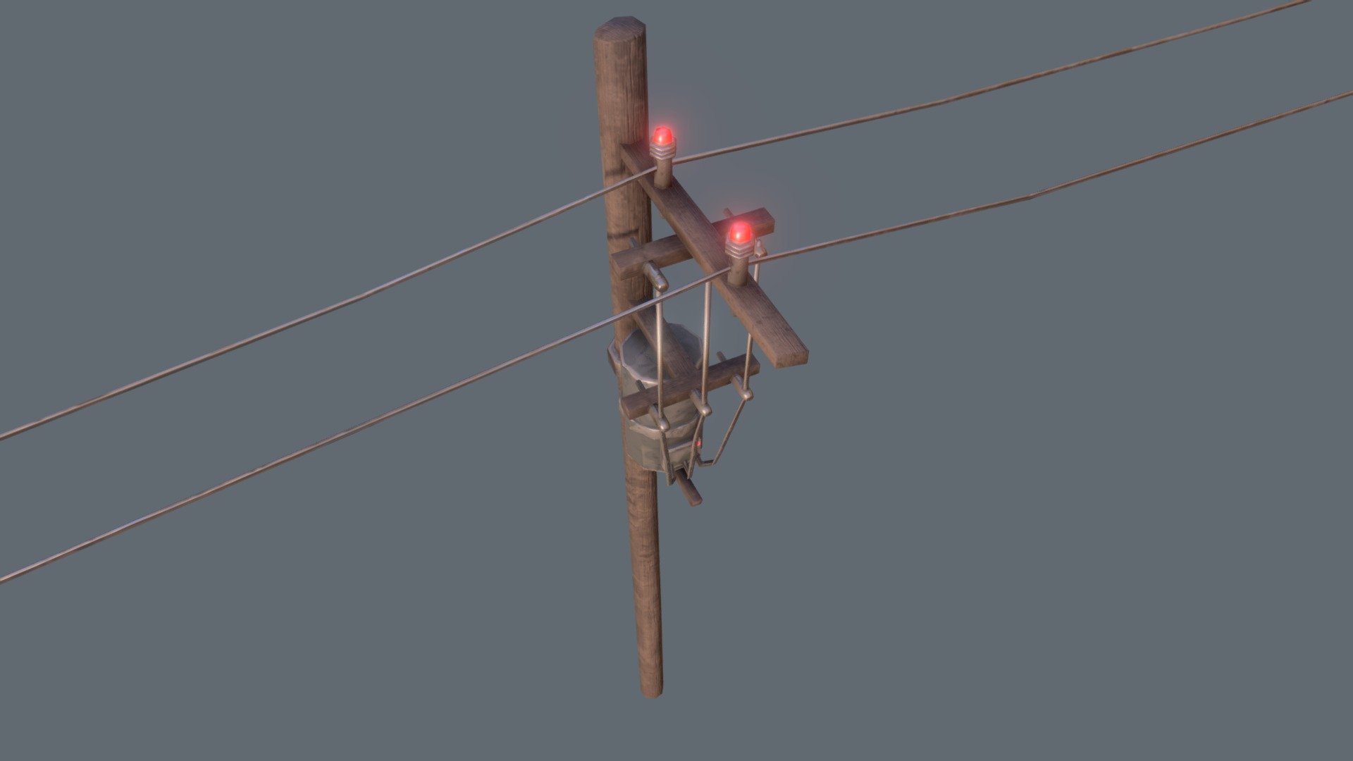 Electric Pole - 3D model by Crazy_8 (@korboleevd) [c33b78a] - Sketchfab