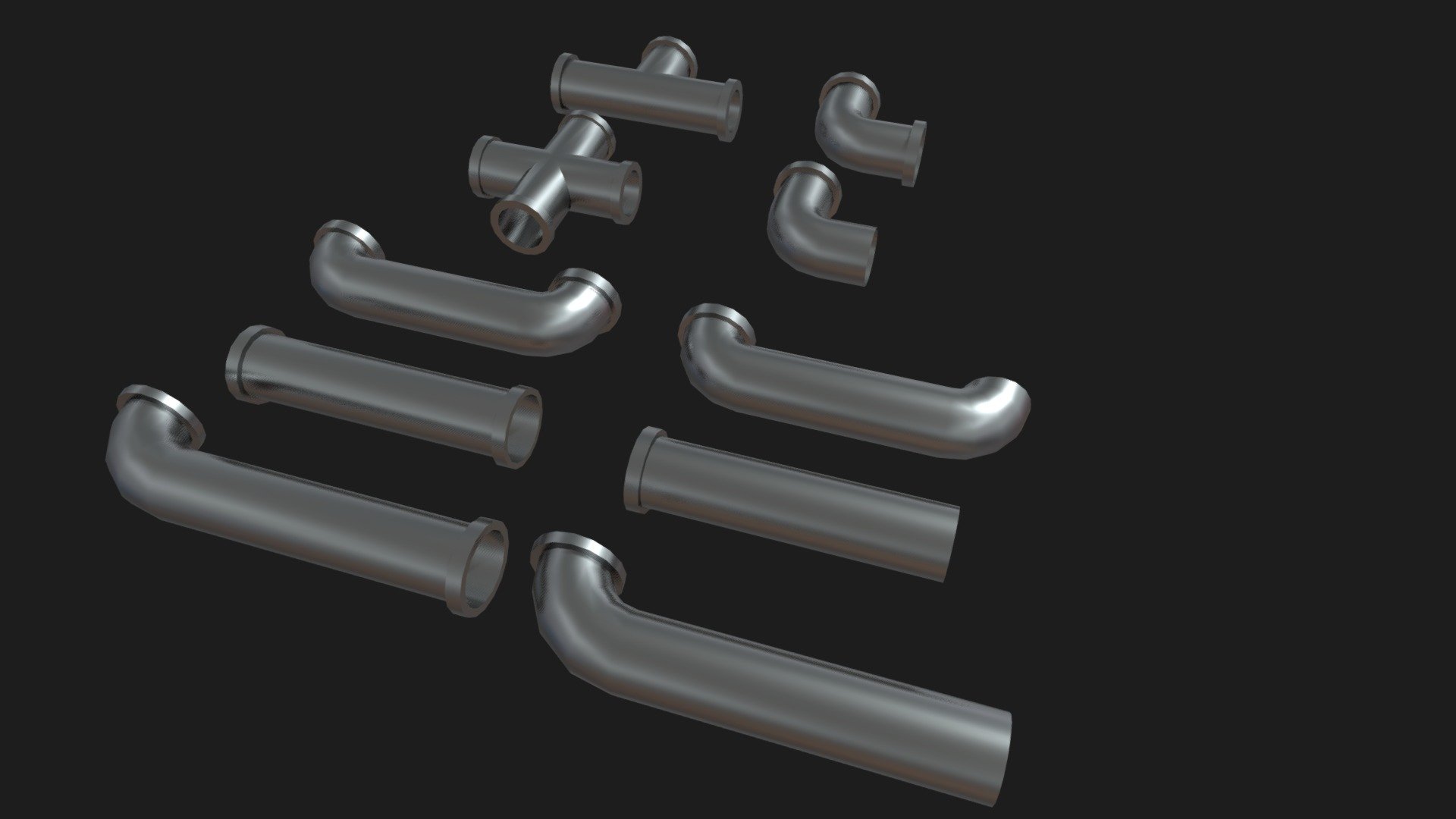 Modular Pipes - 3D model by Cas_Models [c33b7f2] - Sketchfab
