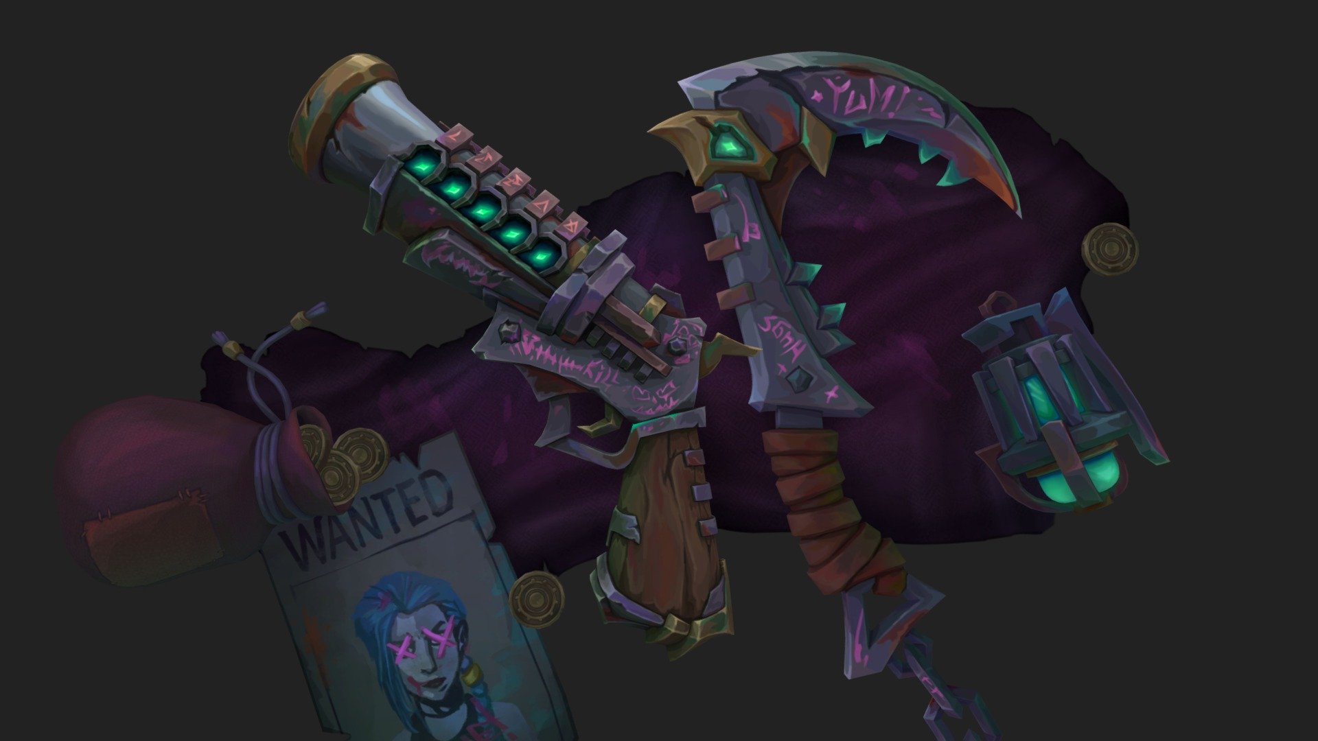Weapon Set - ZugZug Challenge, Arcane style - 3D model by balart ...