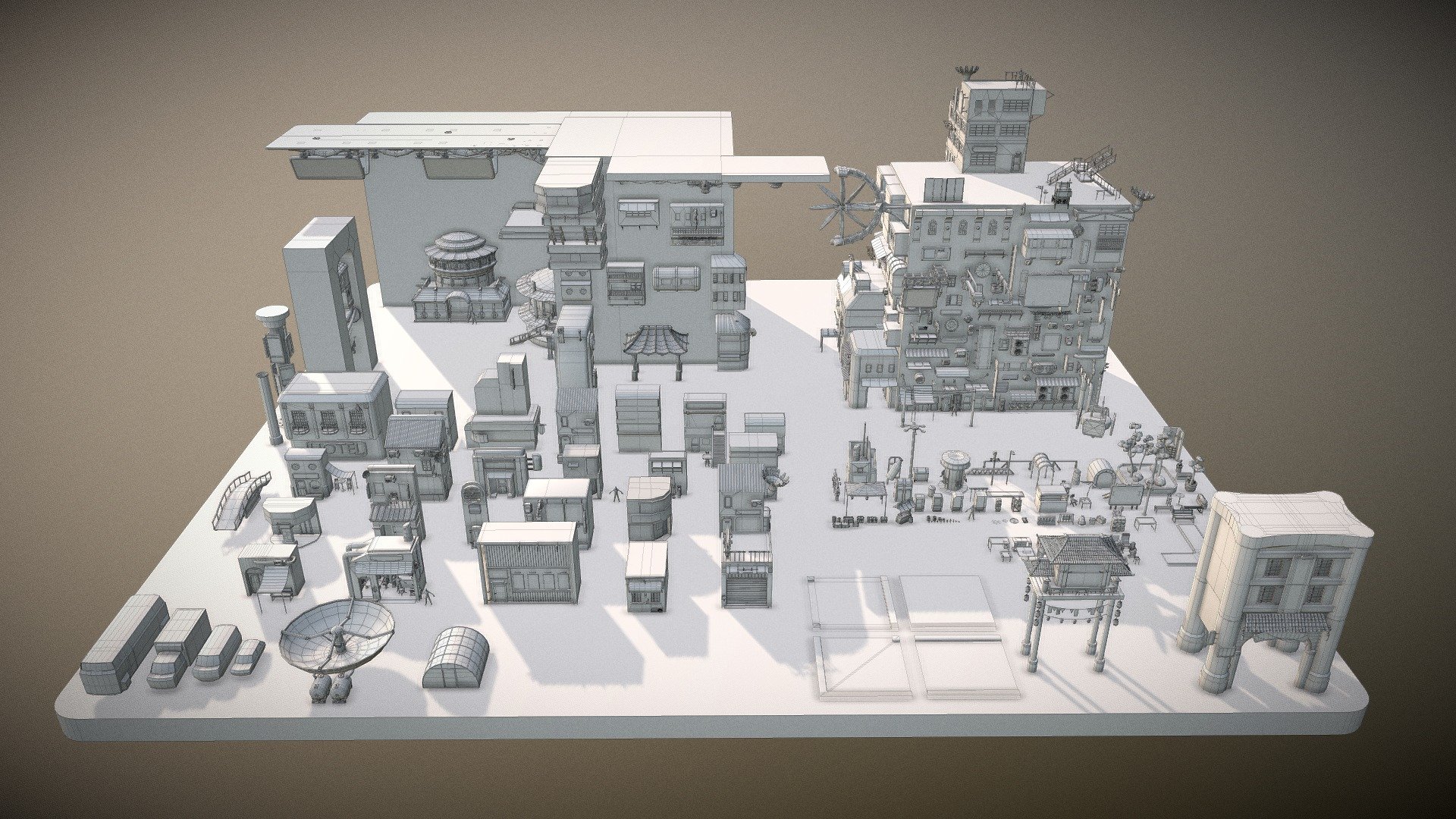 Super Cyberpunk City Asset Pack - Buy Royalty Free 3D model by ...