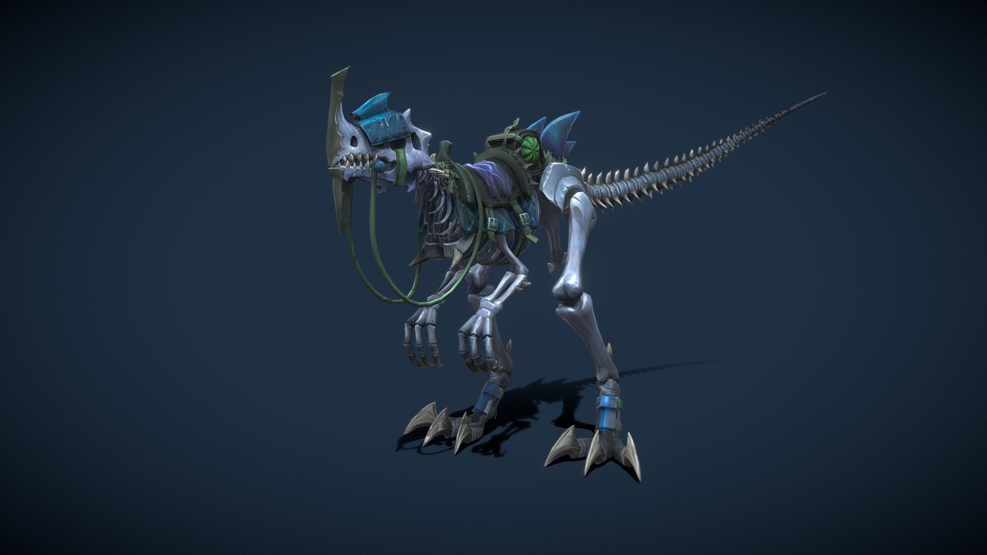 Stylized Fantasy Skeletal Dinosaur (Mount) - 3D model by N-hance Studio ...