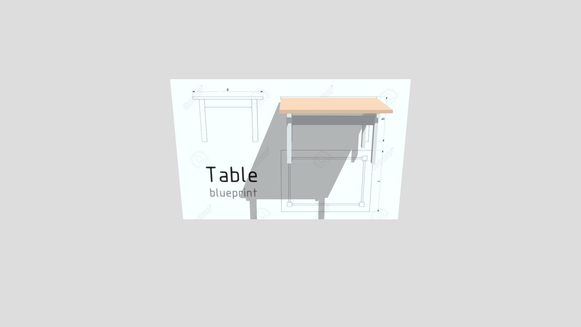 Meja - Download Free 3D model by aji1 [c343f06] - Sketchfab