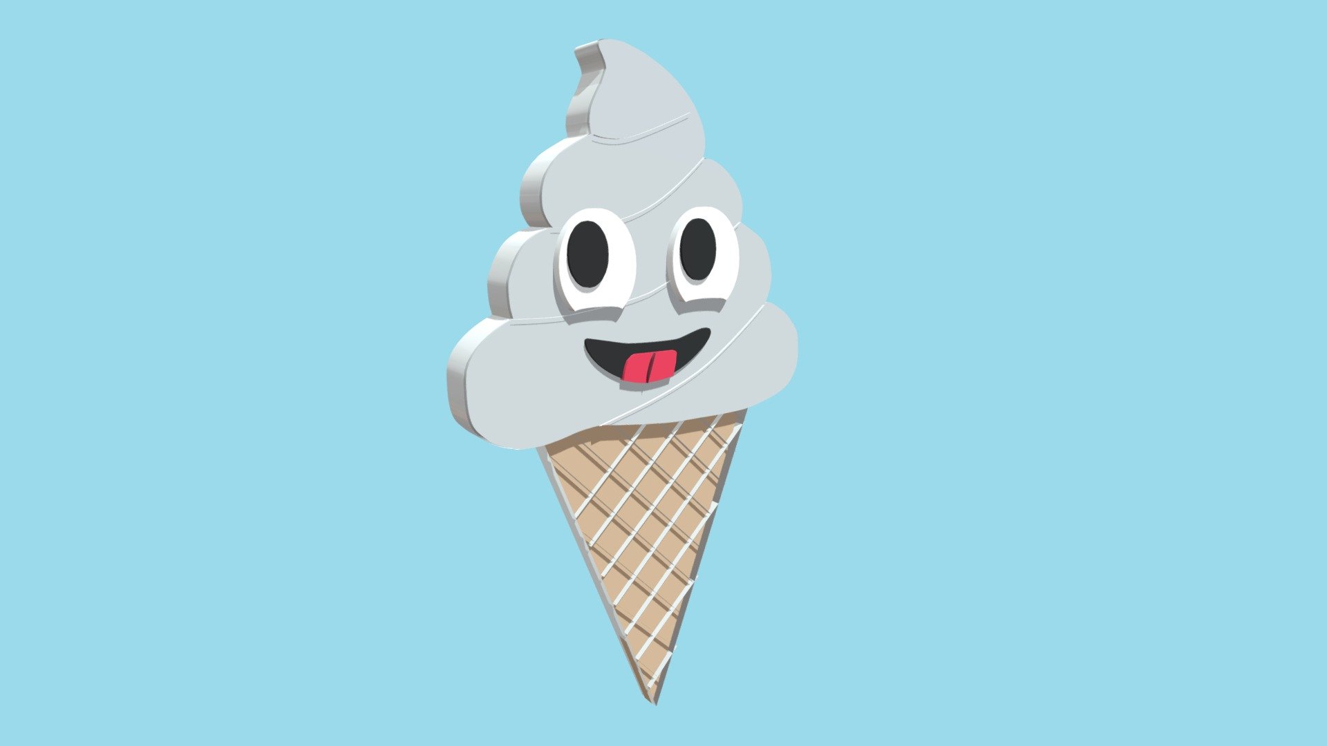 Ice Poop Cone 3D Icon - 3D model by Sierra Cook (@Lionessontherise ...