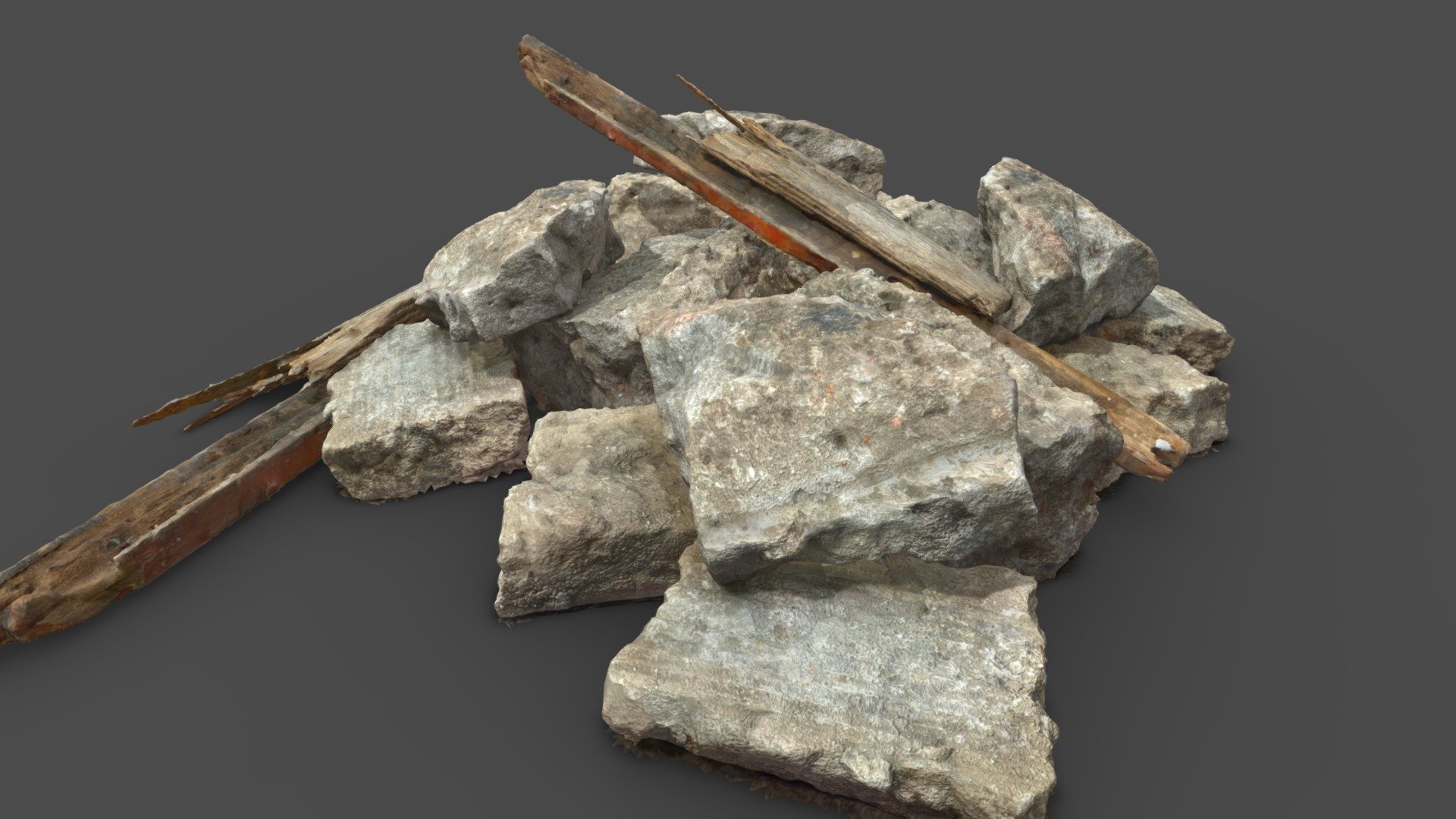 Scanned Construction Debris 02 - Buy Royalty Free 3D model by Hivrtoon ...