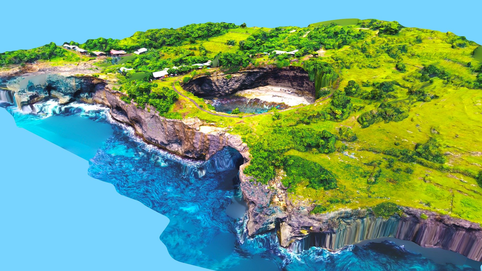 Broken Beach Nusa Penida Bali, Indonesia - Buy Royalty Free 3D model by ...
