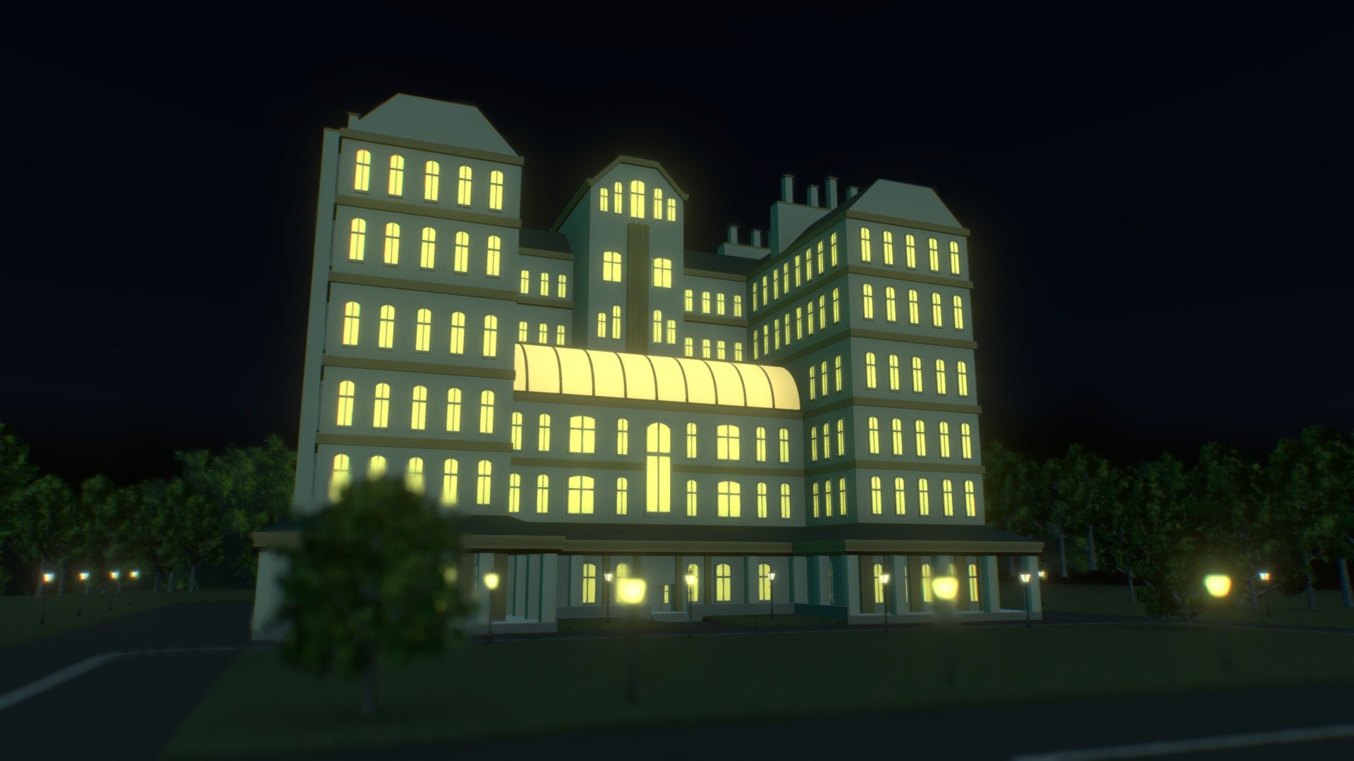 Hotel - Download Free 3D model by TerComics [c348325] - Sketchfab