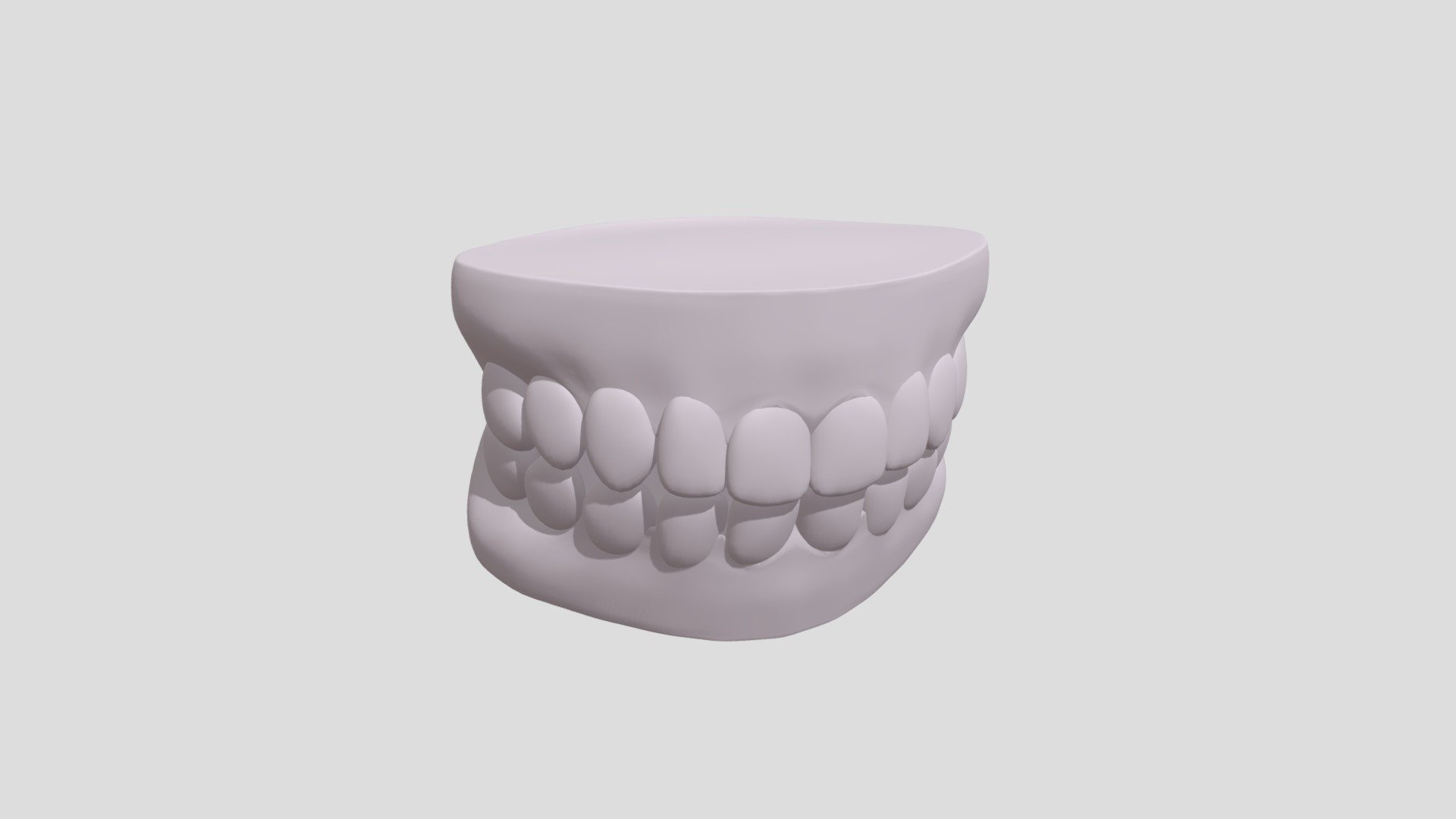 Teeth for 3d caricature character - Download Free 3D model by ...