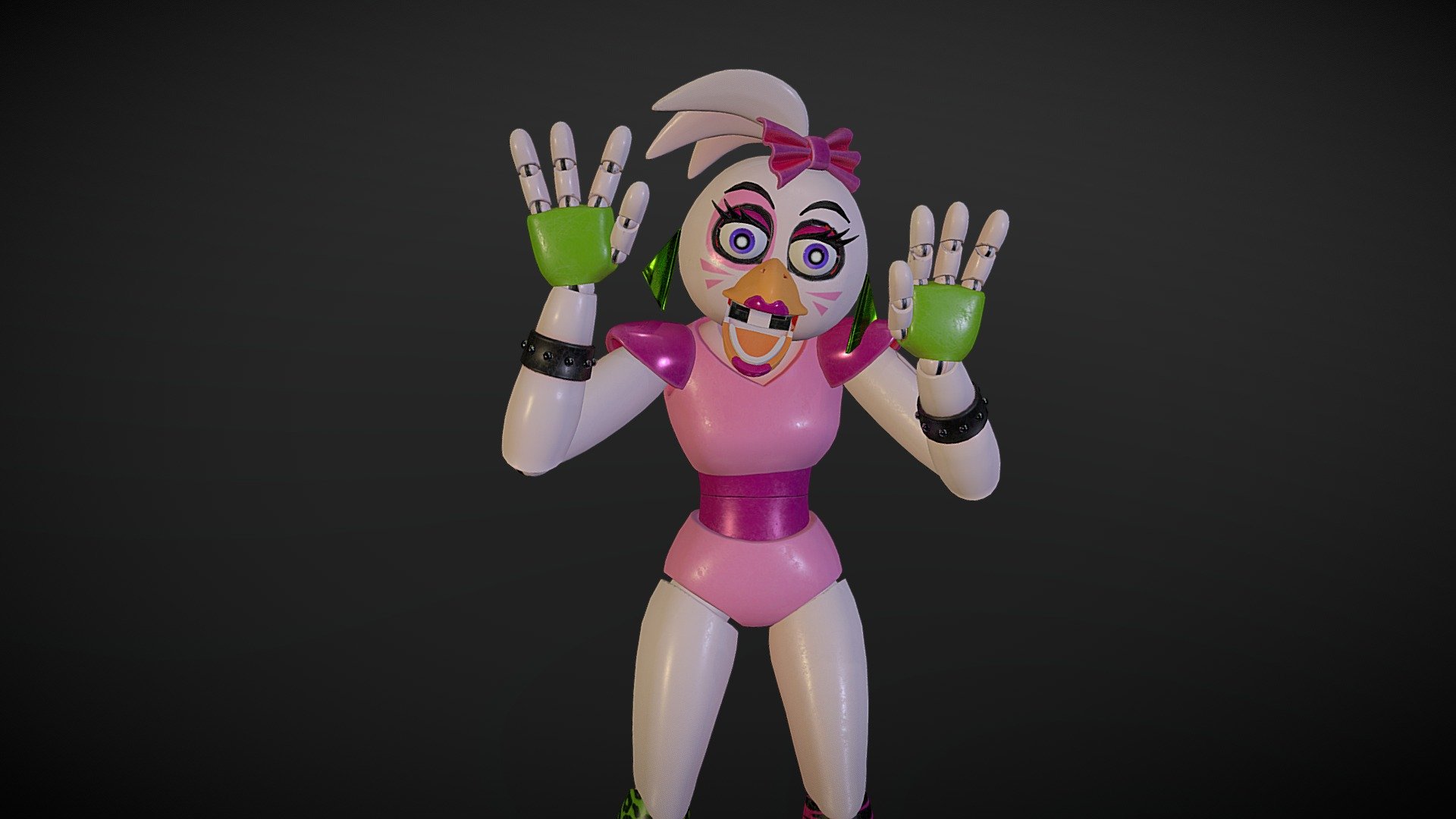Glamrock Chica Download Free 3d Model By Ultmateslayer Funkin