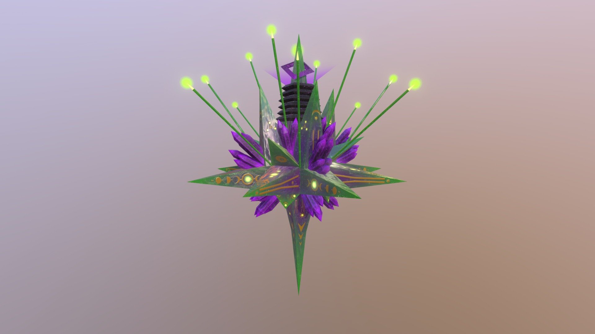 Crystal starship - Download Free 3D model by Ykel [c34a7b8] - Sketchfab