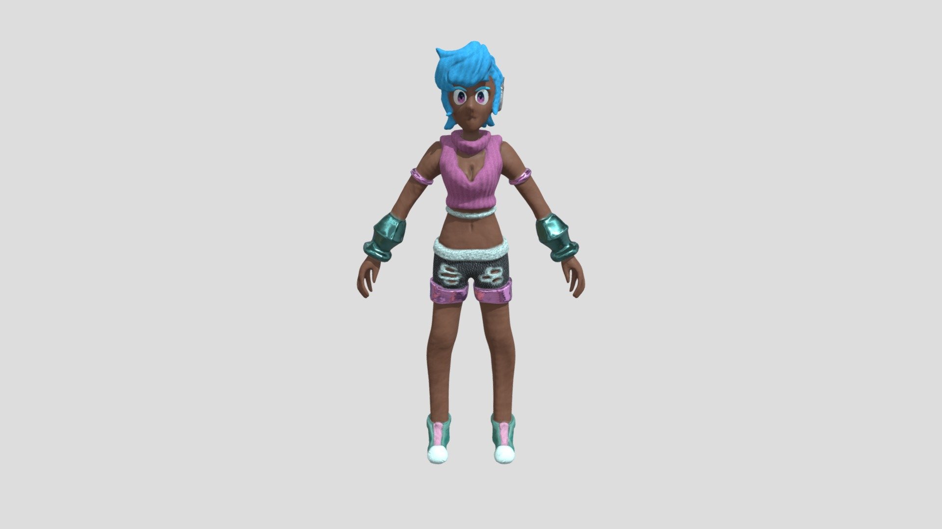 Cyberfunk - 3D model by PixelTaku [c34ac26] - Sketchfab