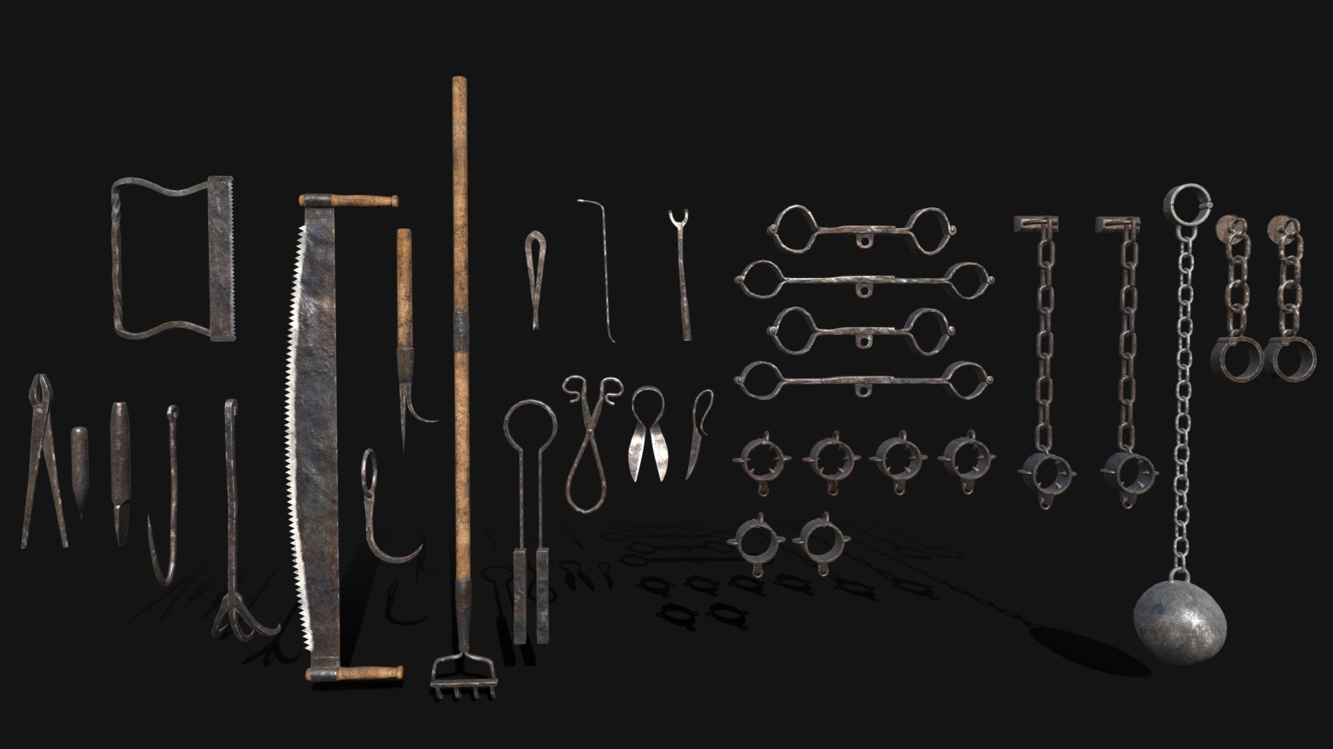 Medieval Torture Tools - Buy Royalty Free 3D model by Clockwork ...