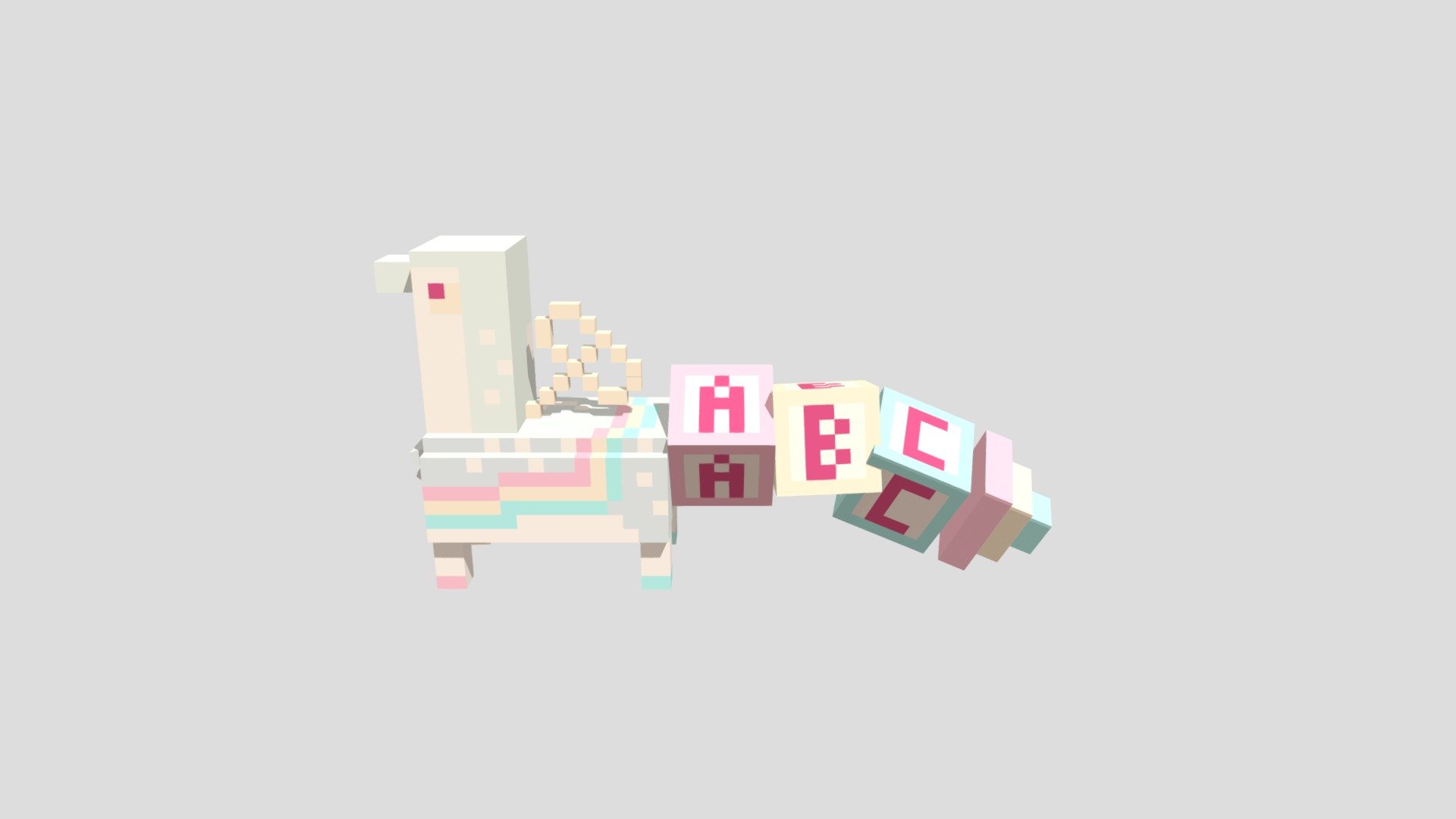blocky fella! - 3D model by valpezian (@vvulpan) [c34cc9e] - Sketchfab