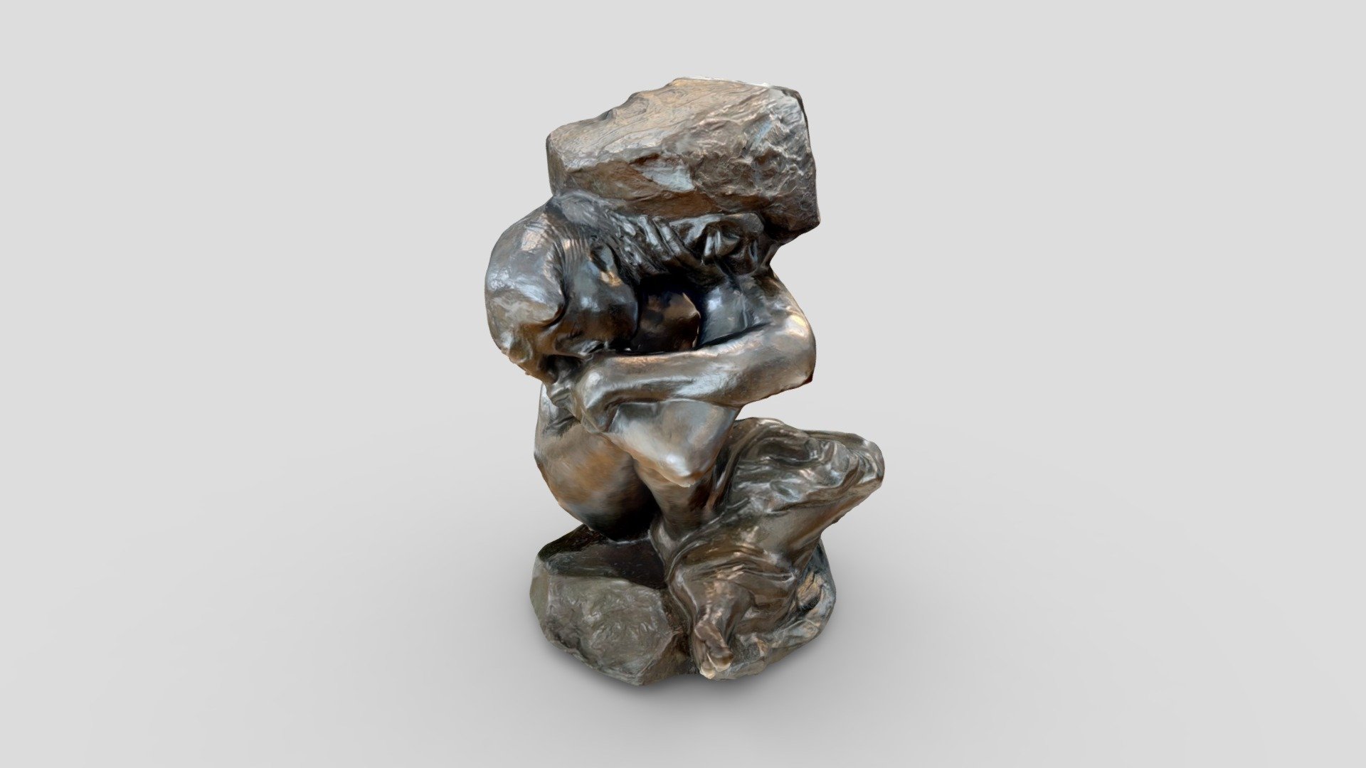 Rodin - Fallen Caryatid - NCMA, Raleigh, NC - Download Free 3D model by ...