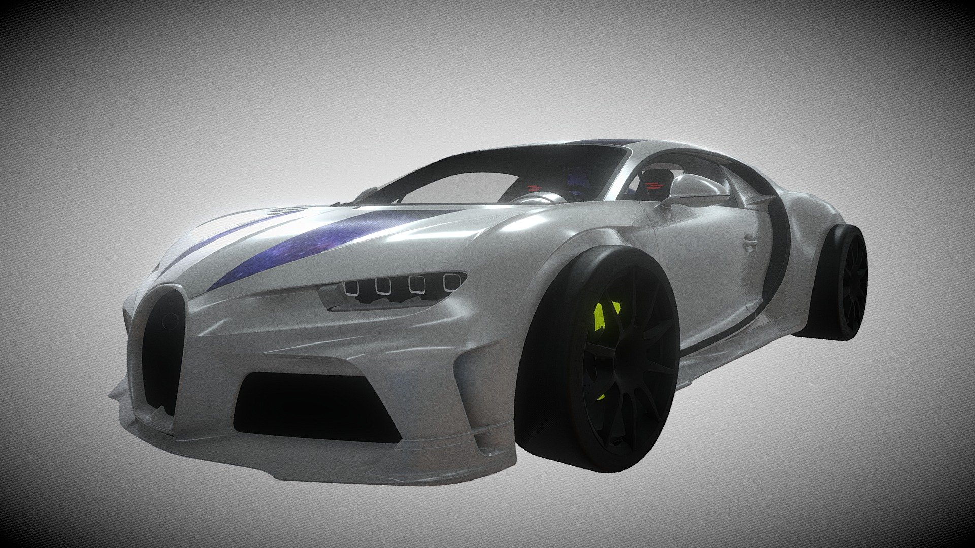 Bugatti Chiron Neon Blade™ (in progress) -$7 - 3D model by Chaserfan ...