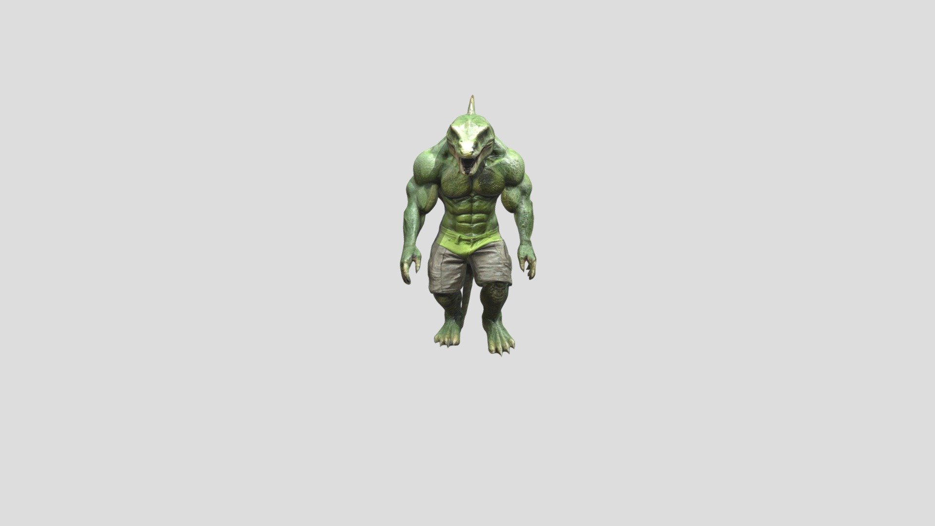 Muscular Crocodile Humanoid No.1 - (Collection) - 3D model by AIA92 ...