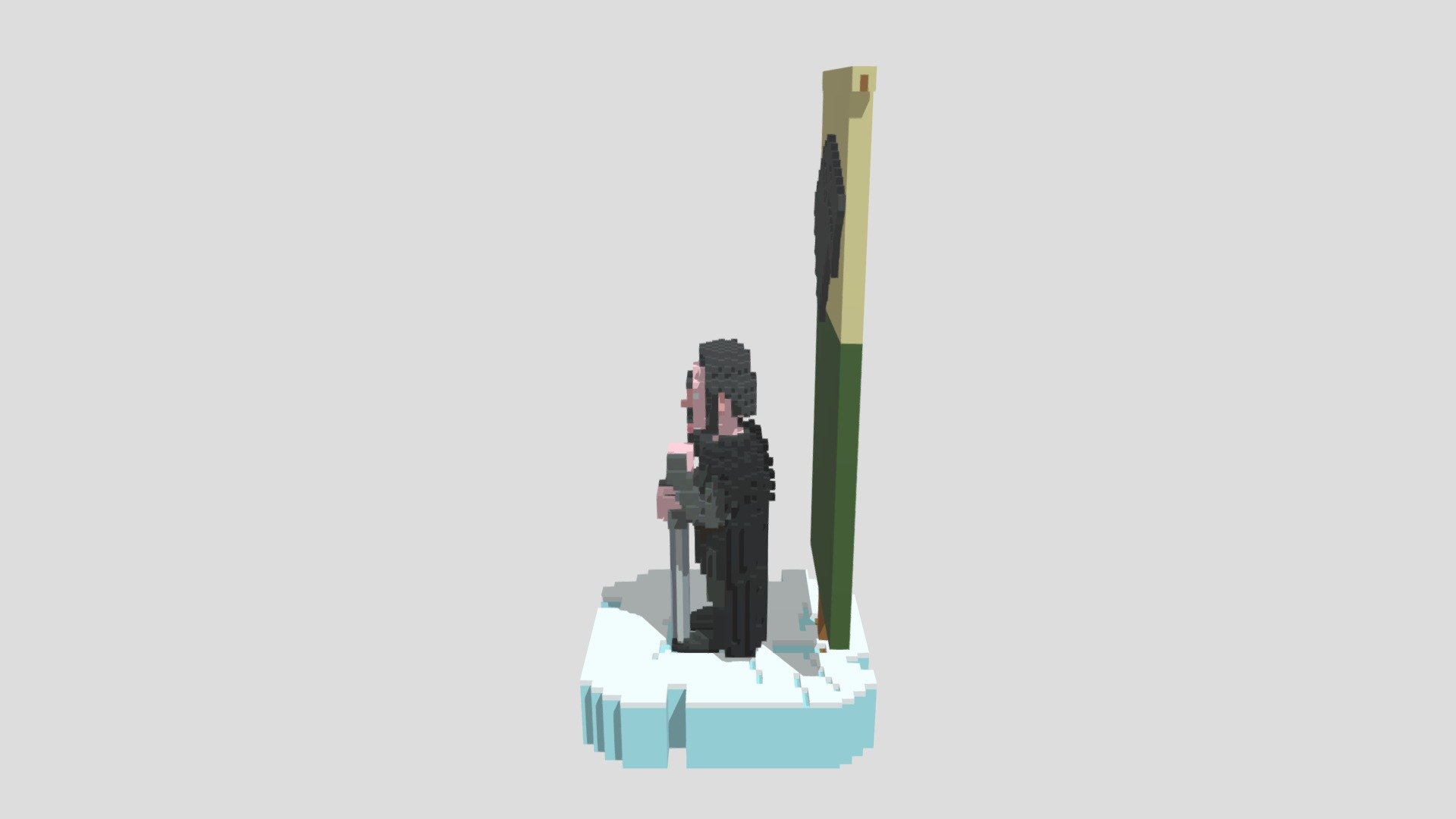 Jon Snow - 3D model by Dmitry Pollack (@pollackMD) [c354a34] - Sketchfab