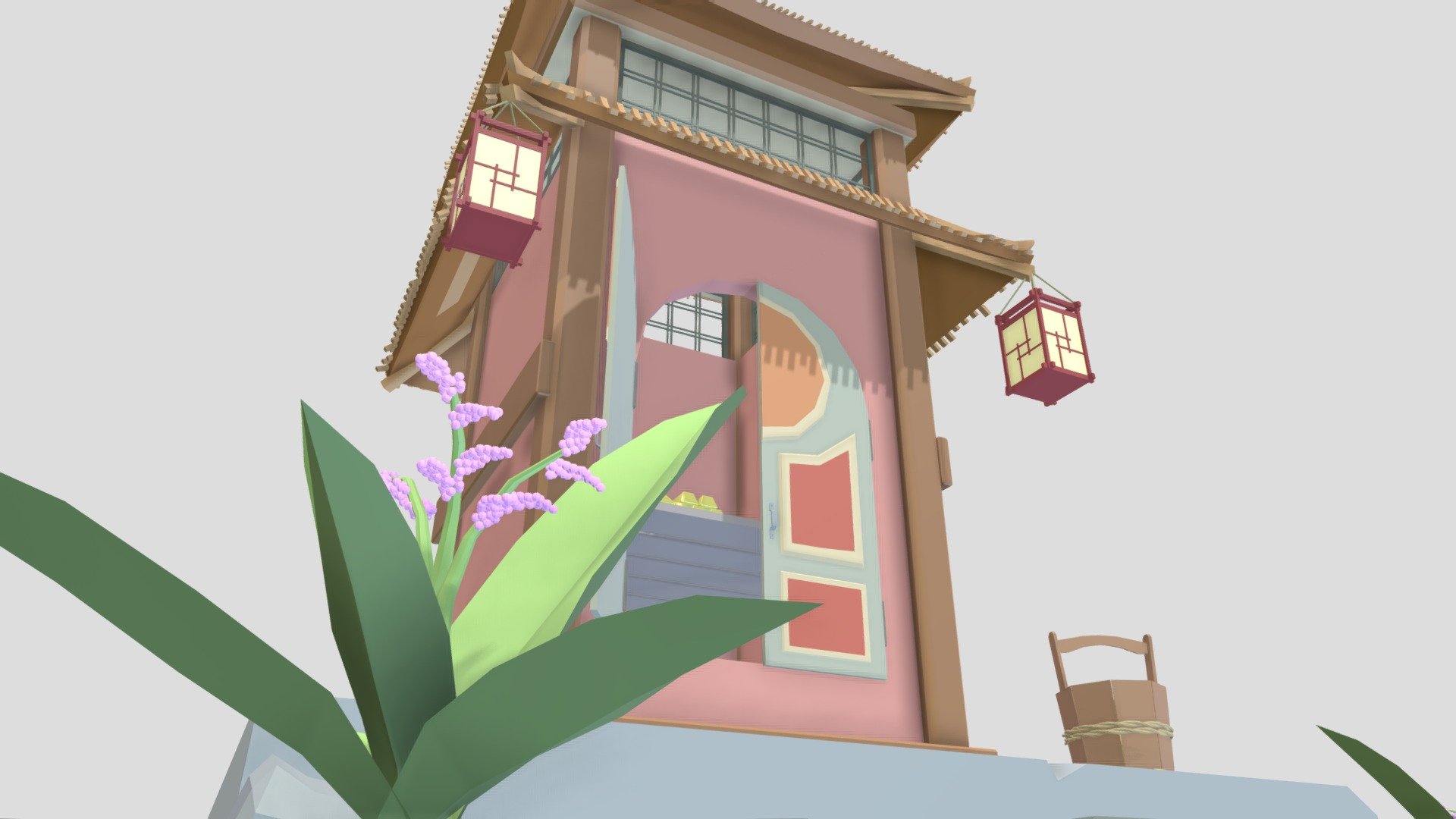 Japanese gold storage tower - 3D model by RomanSharingan [c35566d ...