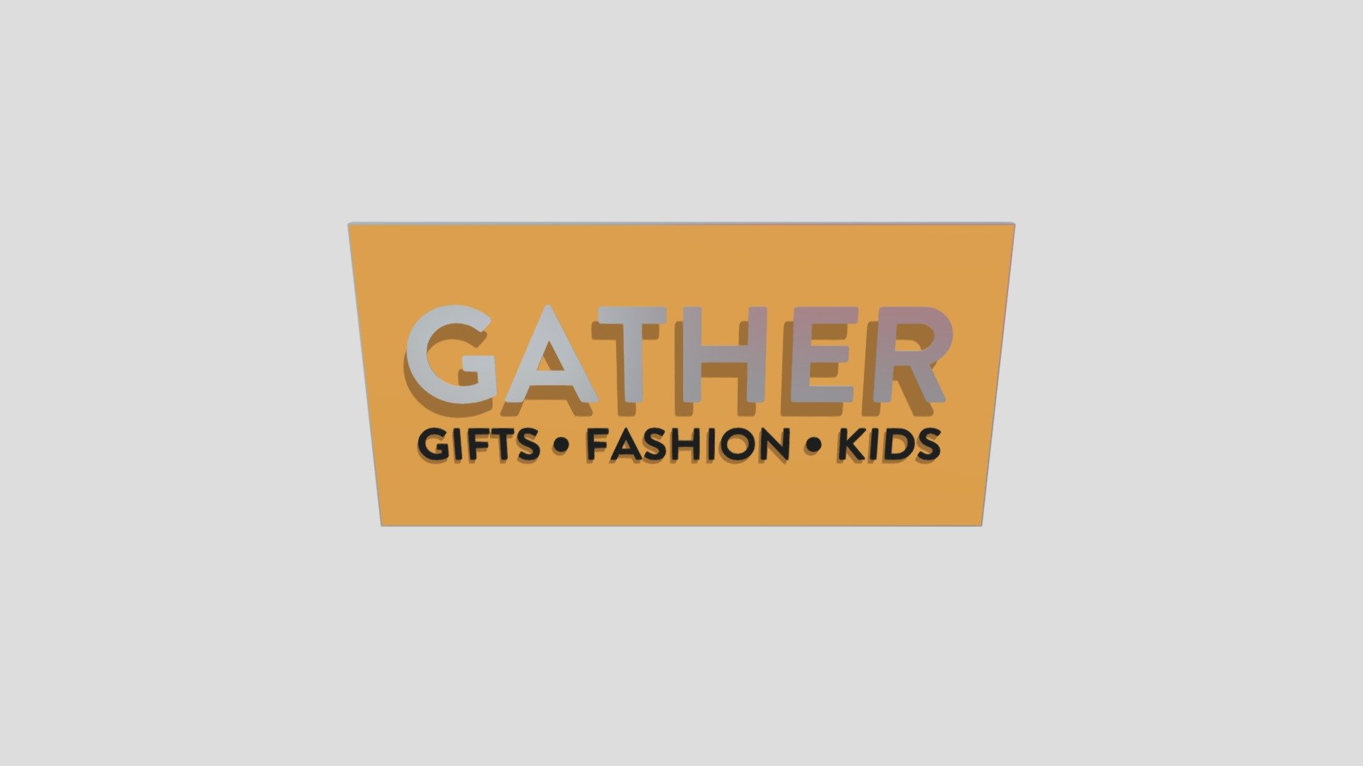 GATHER SIGN - 3D model by lmg313 [c35875c] - Sketchfab