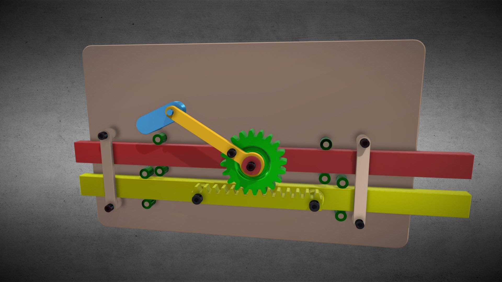 Rack Gear Sliders Mechanism - Download Free 3D model by trinityscsp ...