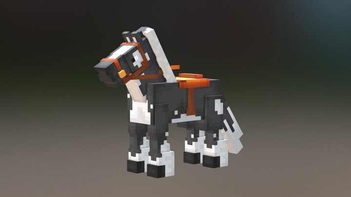 Minecraft_horse 3D models - Sketchfab