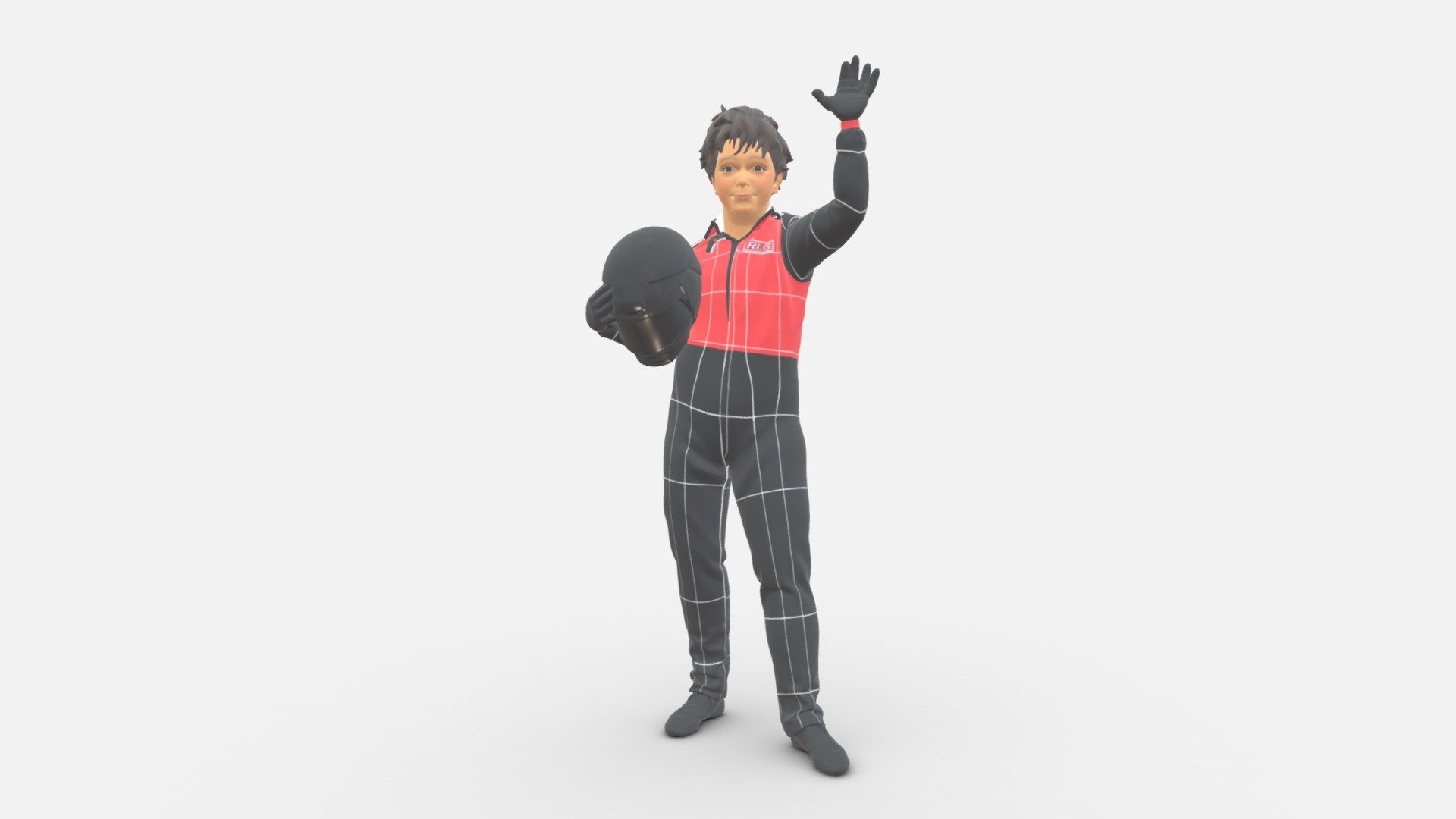 Racer Boy 0400 - Buy Royalty Free 3D model by 3DFarm [c35cab1 ...