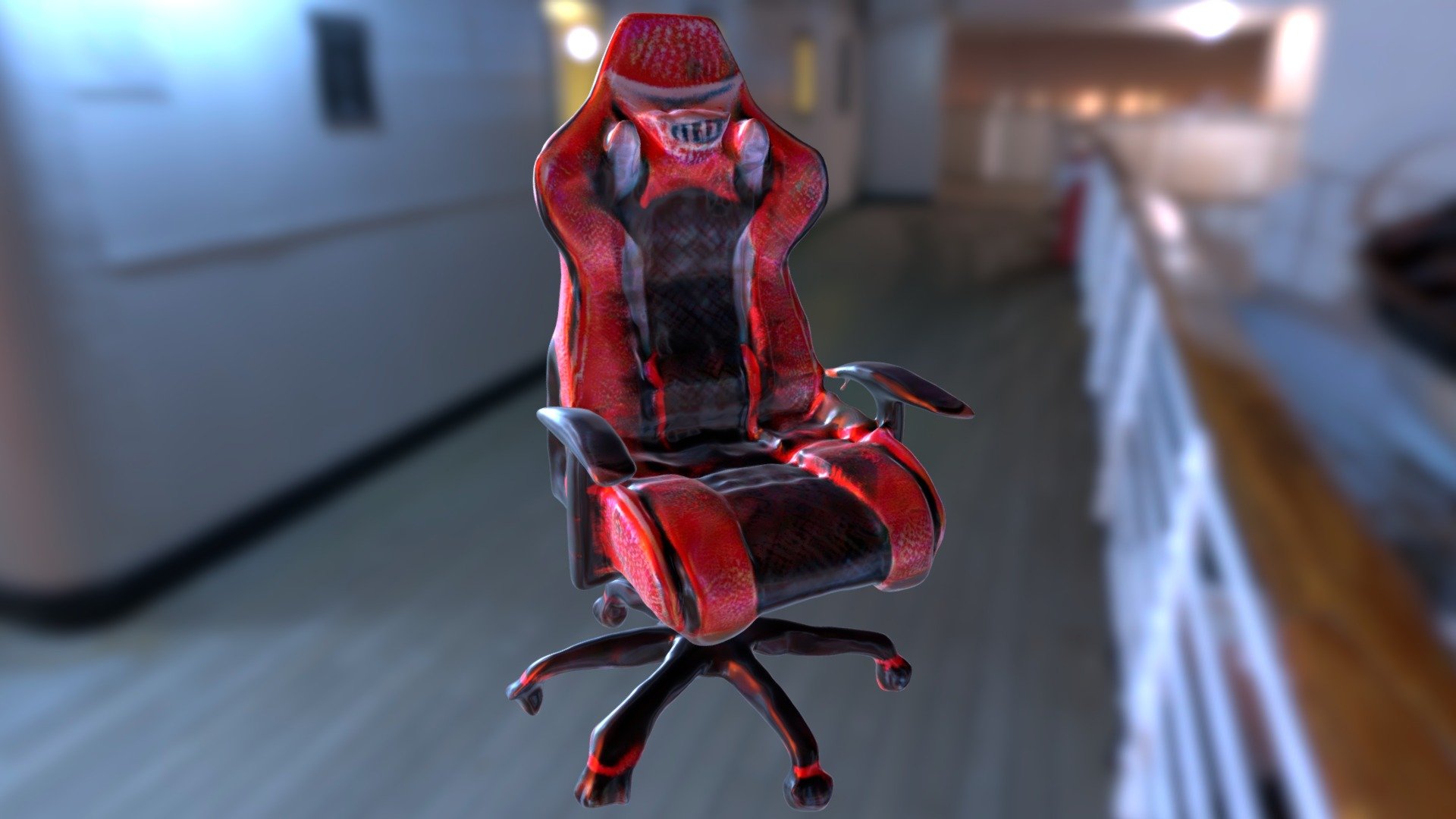 gaming chair - 3D model by urbanmasque [c36095a] - Sketchfab