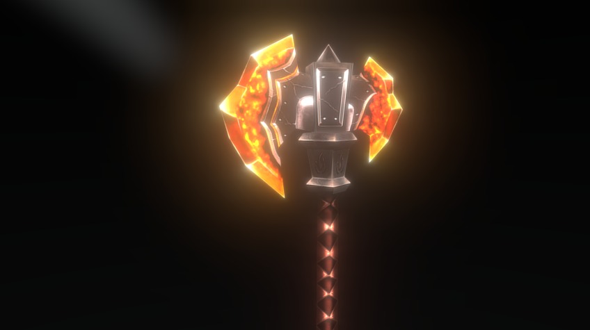 Fiery Axe - 3D model by Risama [c36248f] - Sketchfab