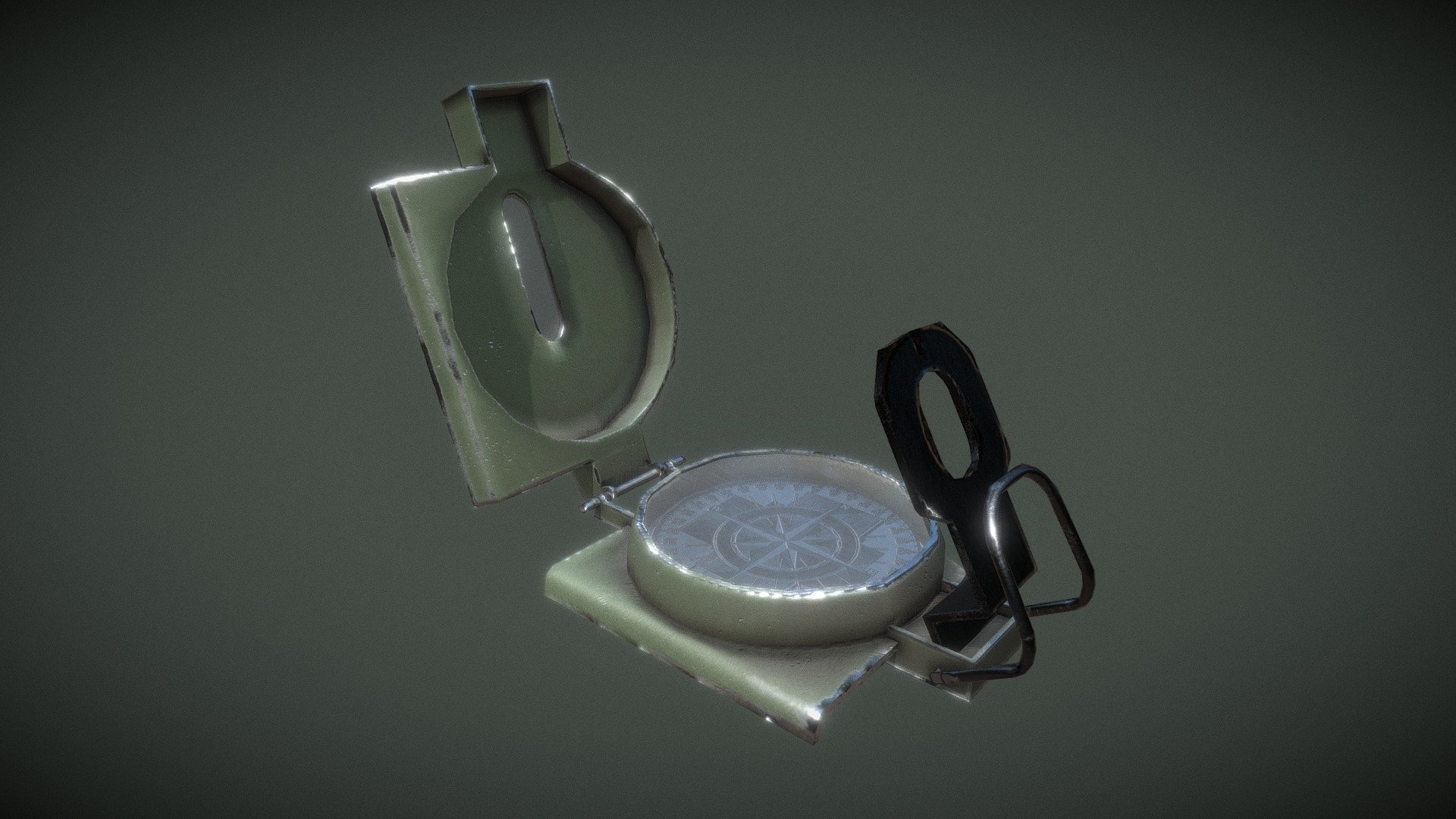 Used Military Compass - Download Free 3D model by Slayer4Demons ...