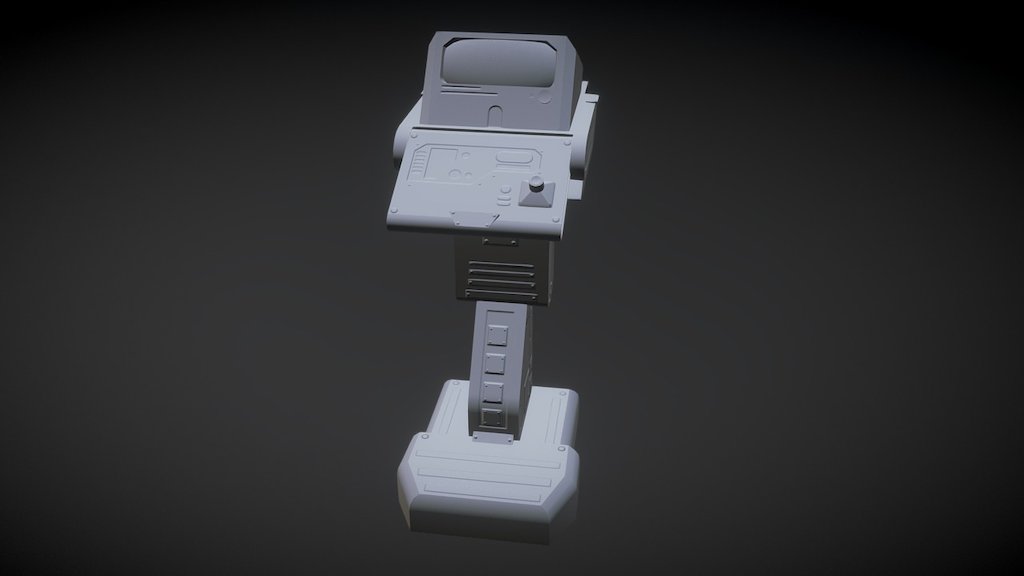 Sci Fi Console - 3D model by dylan_abernethy [c366f93] - Sketchfab